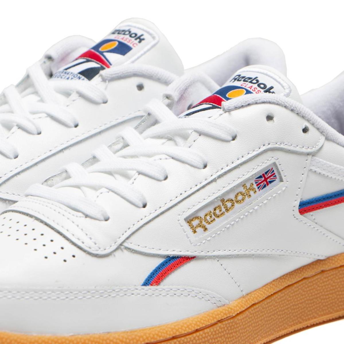 Reebok Club Sneaker - White/Radiant Red | Garmentory