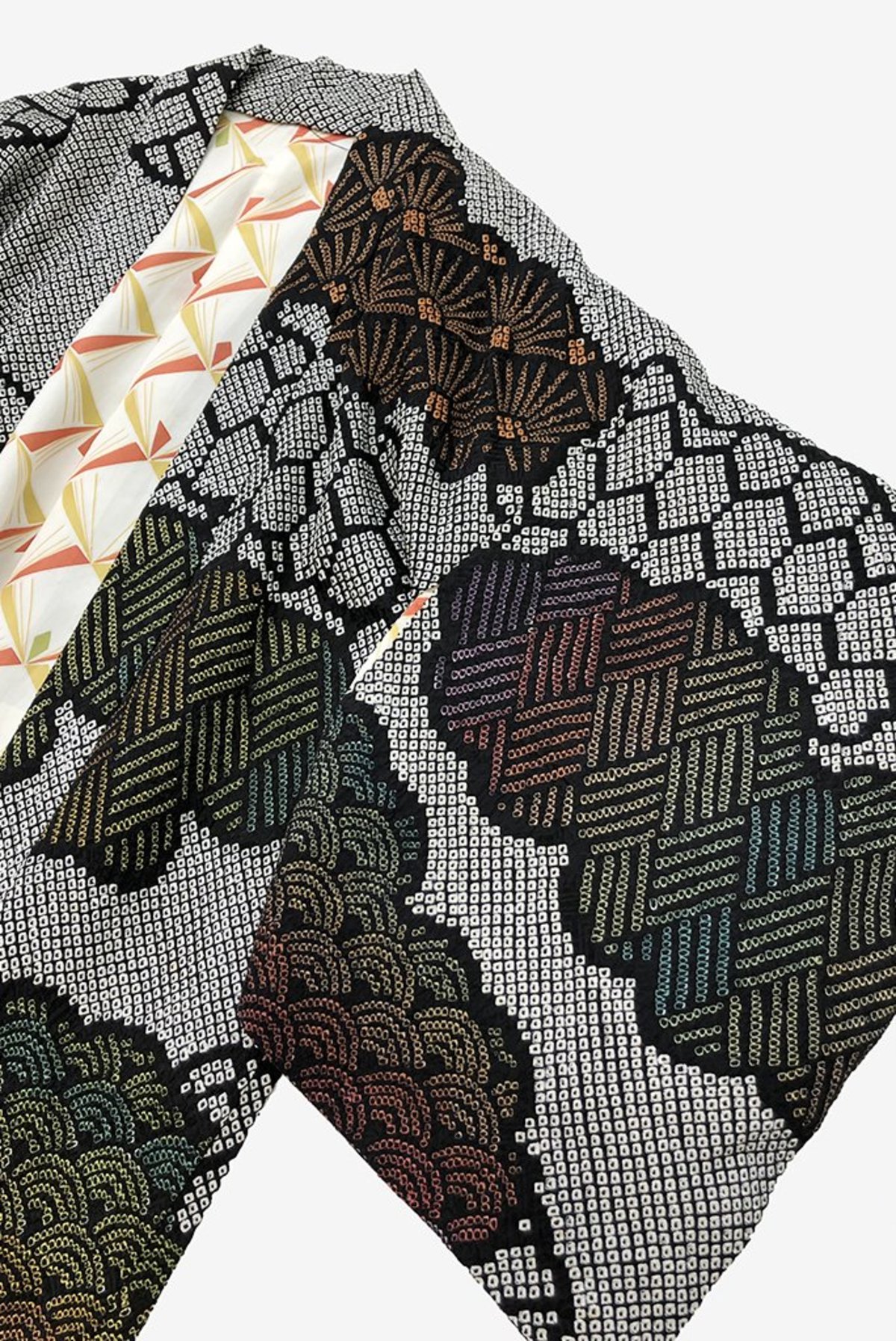 Iki Kimono Vintage Shibori Kimono - Rainbow | Garmentory