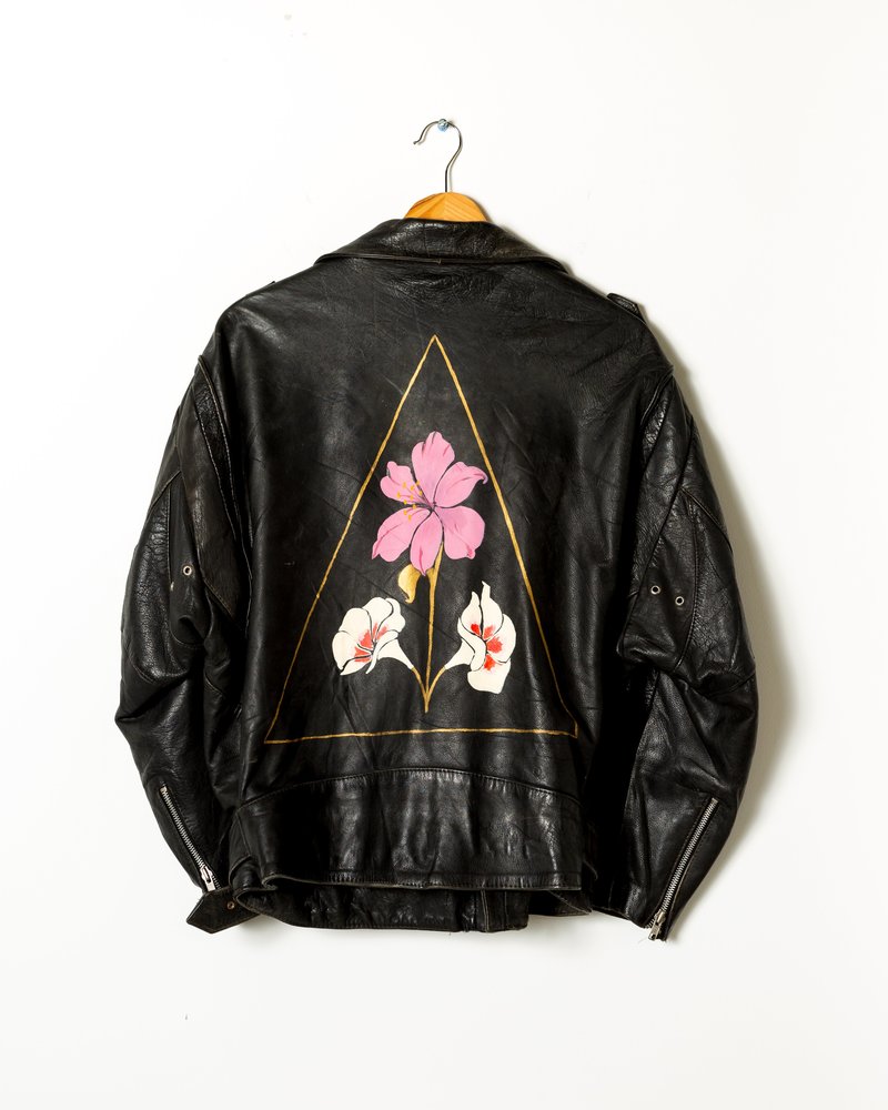 Riverside Tool & Dye Vintage Hand Painted Leather Jacket | Garmentory