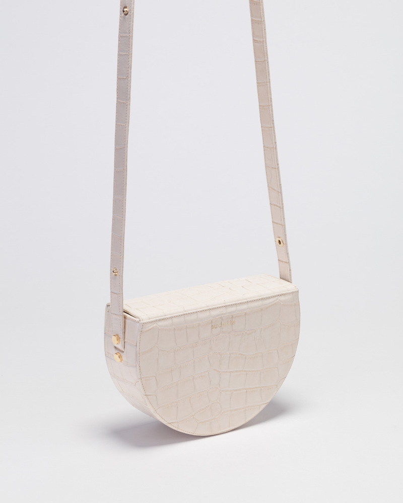 Audette Nuit Bag - Croco Cream | Garmentory