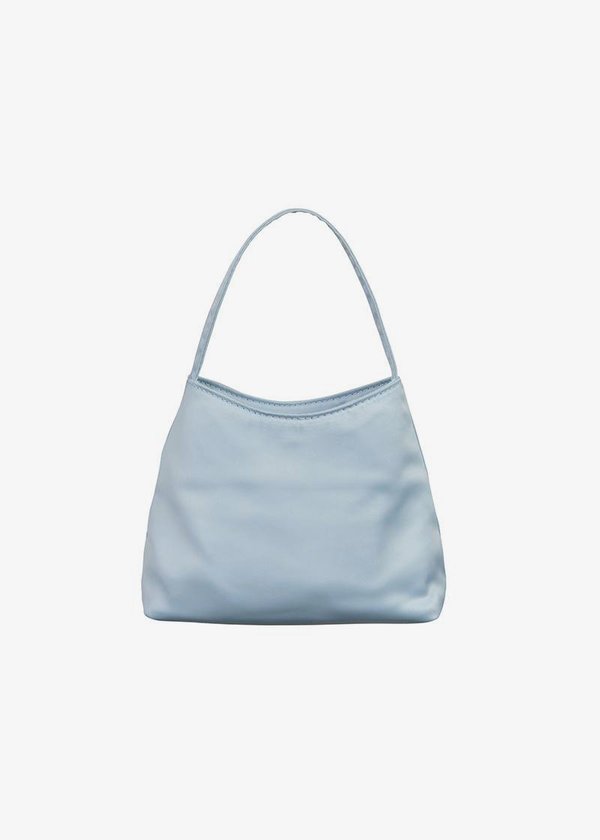 BRIE LEON Mini Chloe Bag - Powder Blue Satin | Garmentory