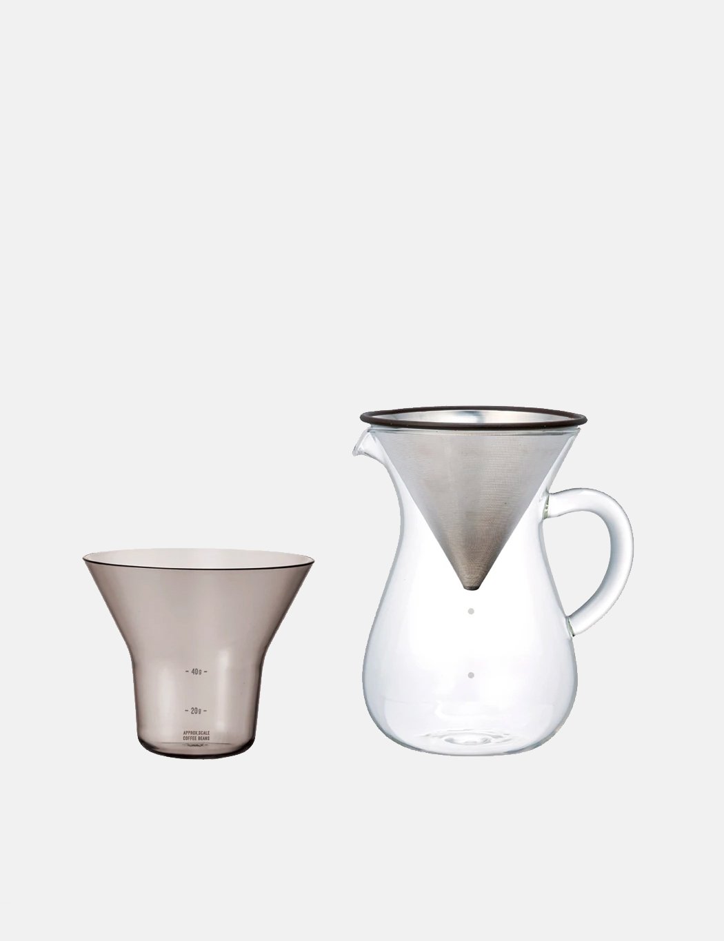 Kinto SCS-04-CC-ST Coffee Carafe Set (600ml) - Stainless Steel | Garmentory