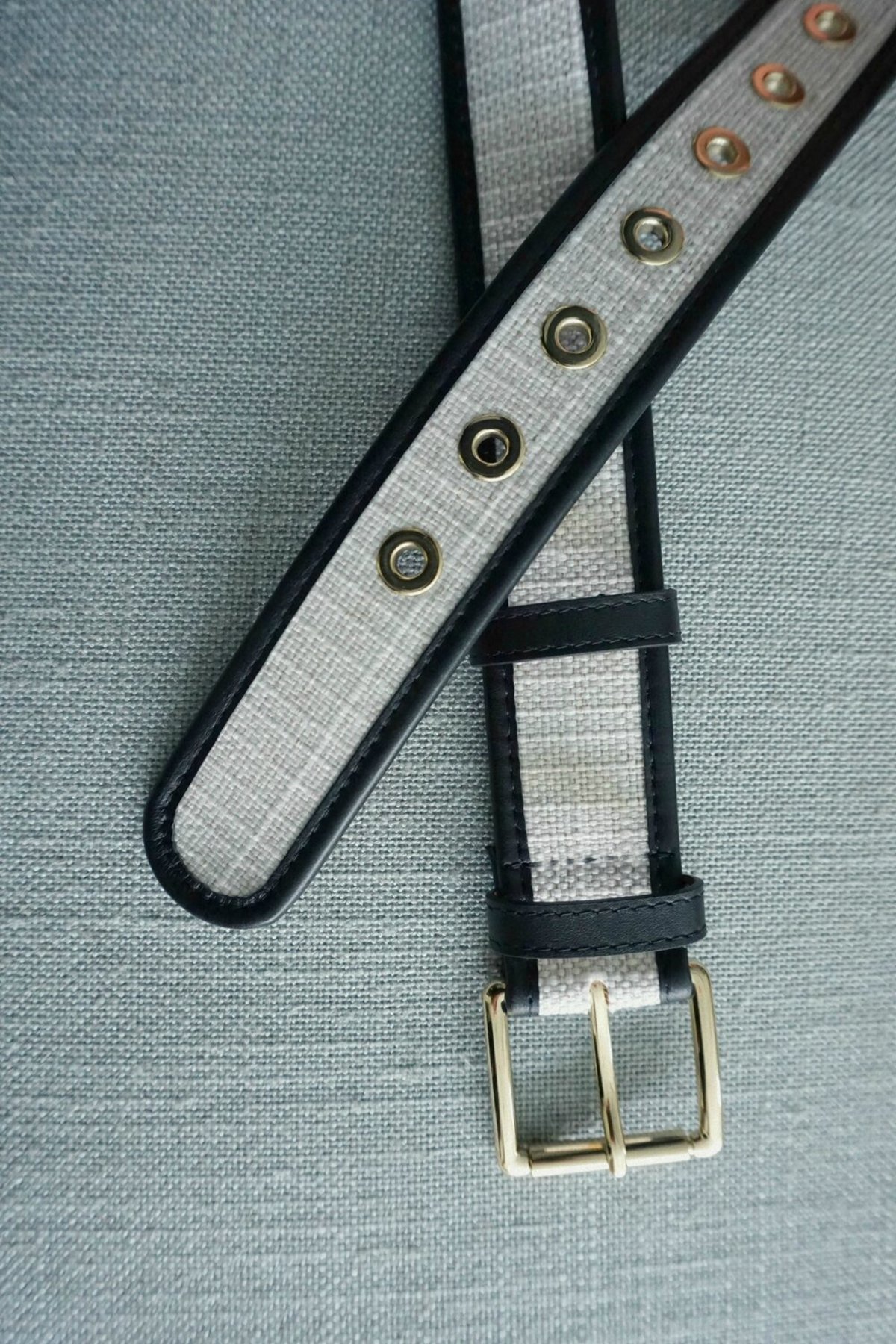 MAISON BOINET BELT WITH LEATHER TRIM | Garmentory