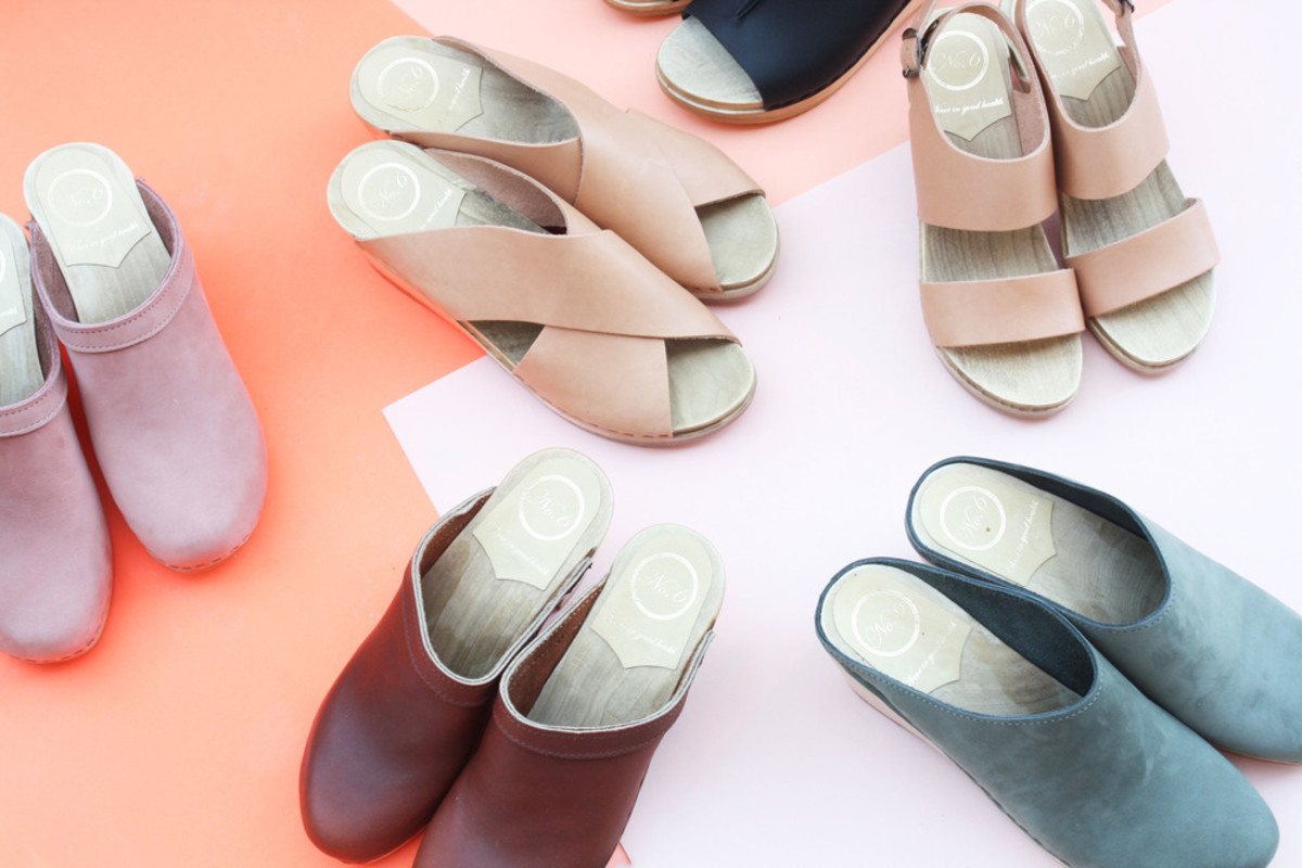 No.6 Frida Clog on Mid Wedge in Naked | Garmentory