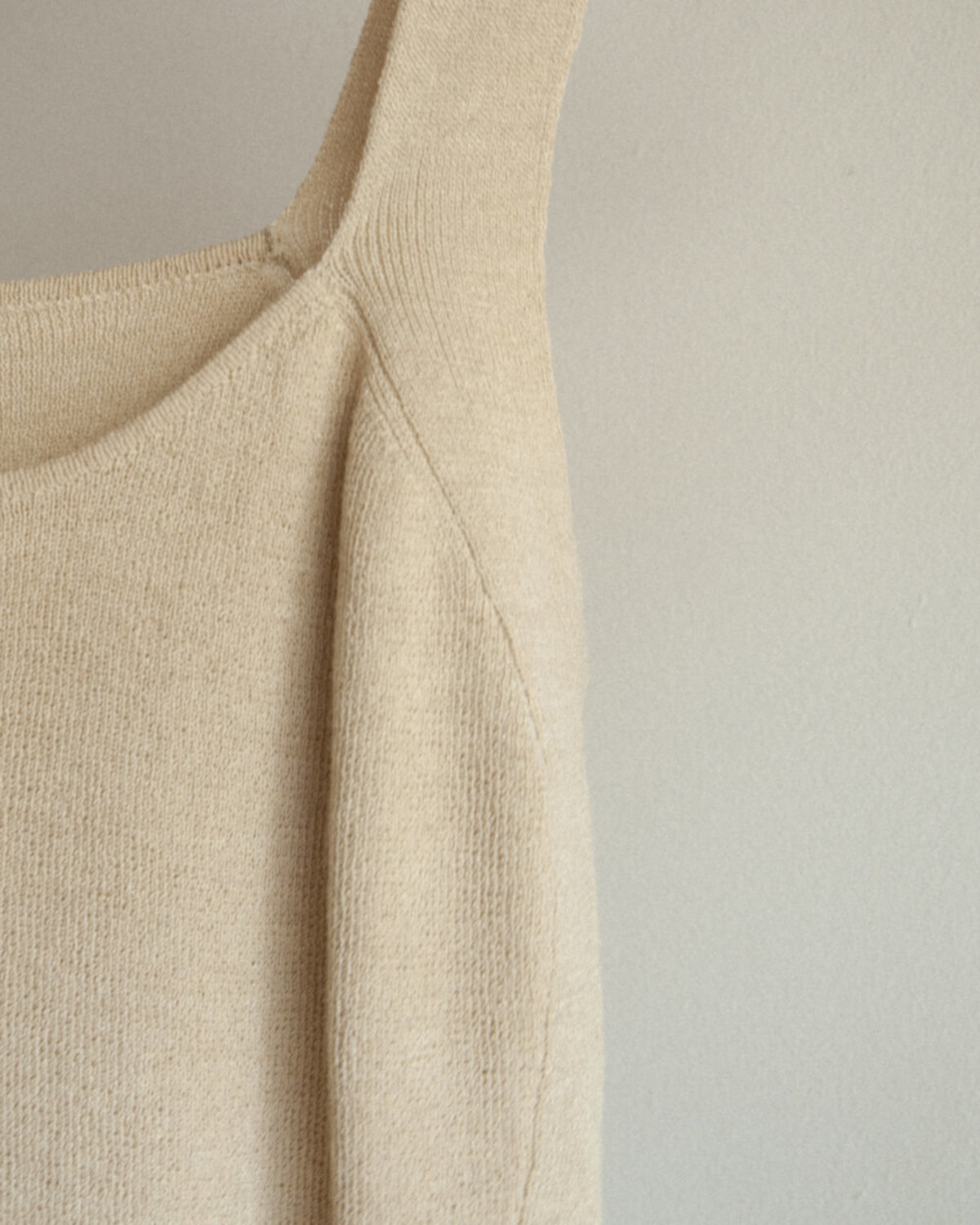 Vintage Knit Sleeveless Top - Beige | Garmentory