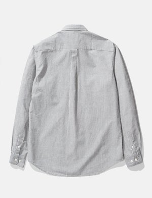 Norse Projects Thorsten Seersucker Shirt - Navy Stripe | Garmentory