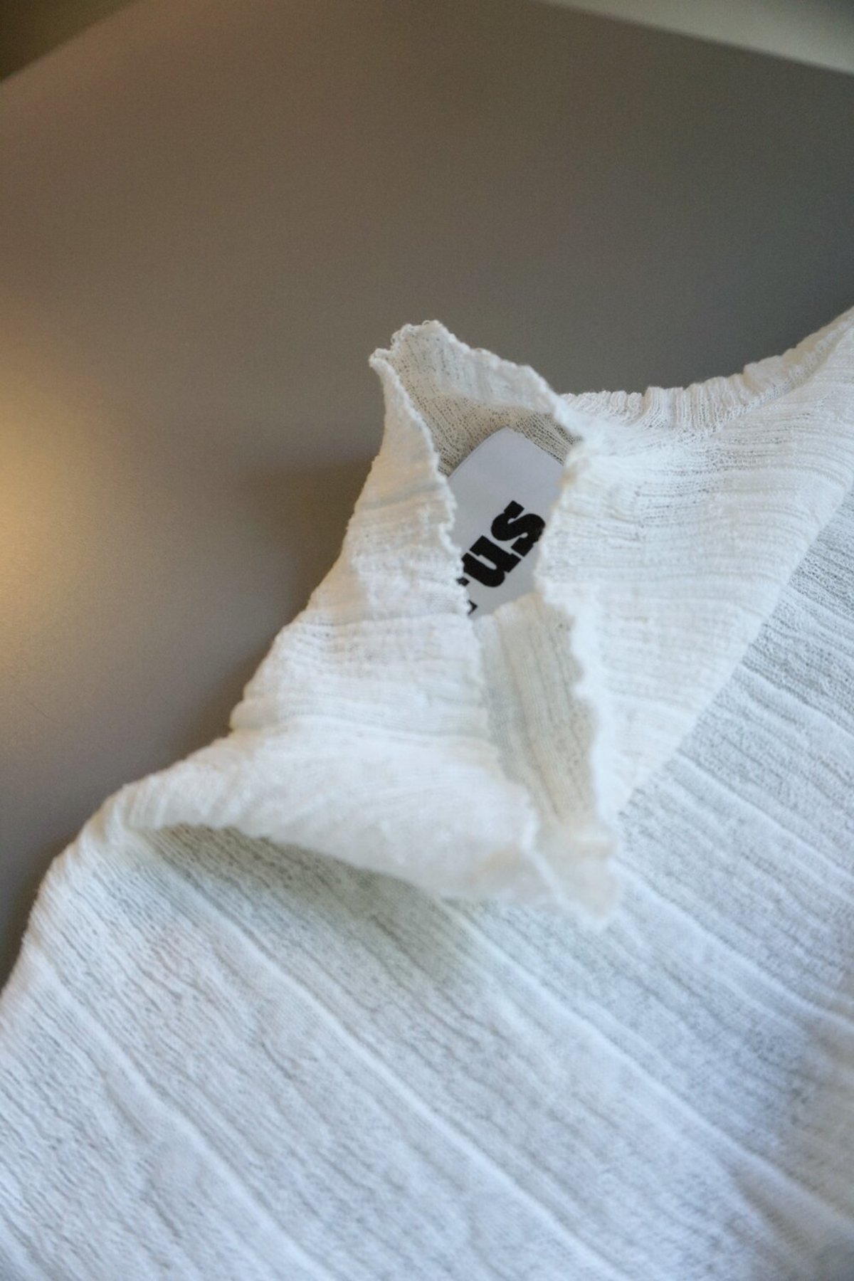 RUS VENT MOCK NECK TOP - Chalk | Garmentory