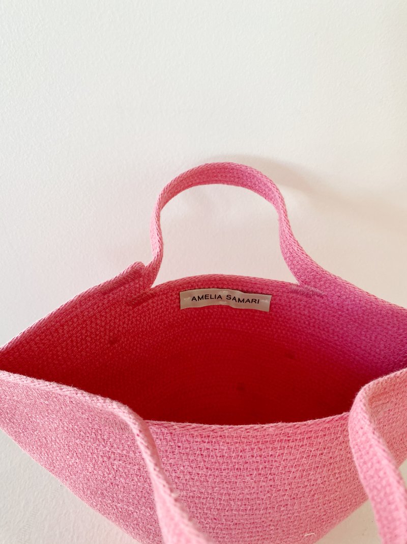 Ashley Rowe Amelia Samari Woven Bag - PINK | Garmentory