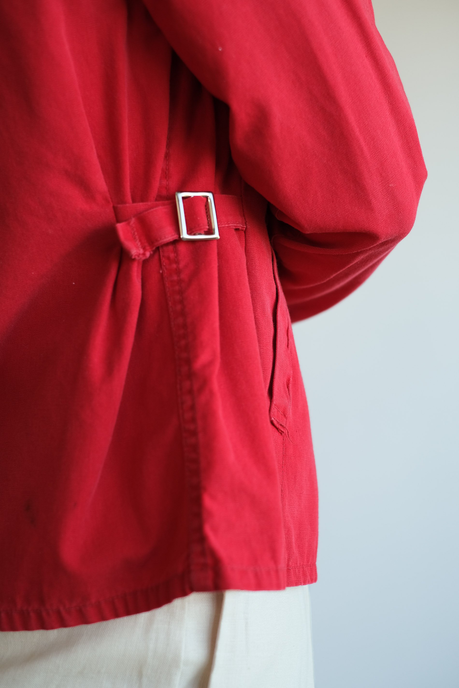 VINTAGE 1950'S COTTON JACKET - RED | Garmentory