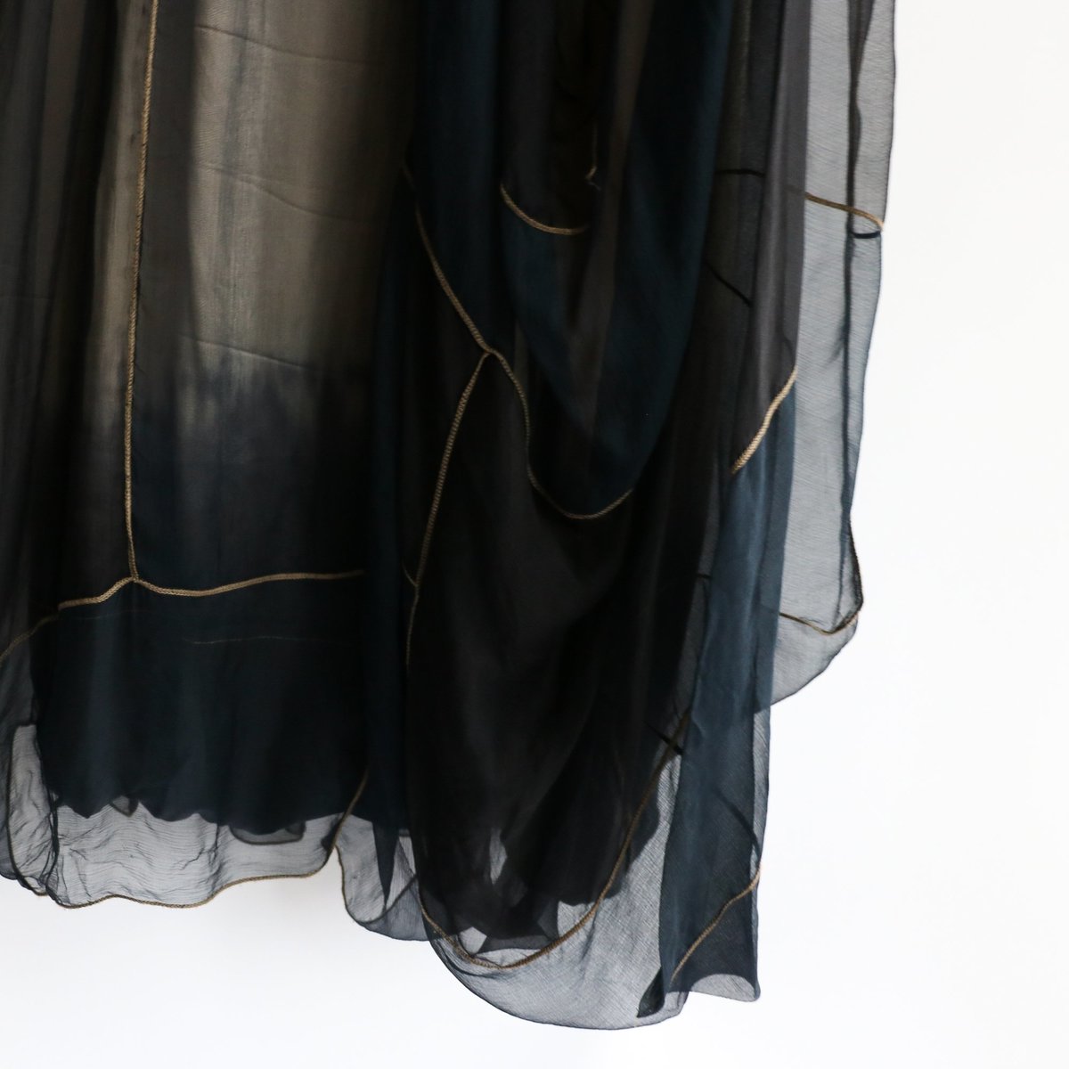 [Pre-loved] Rozae Nichols Sheer Layer 2 Midi Dress - Black | Garmentory