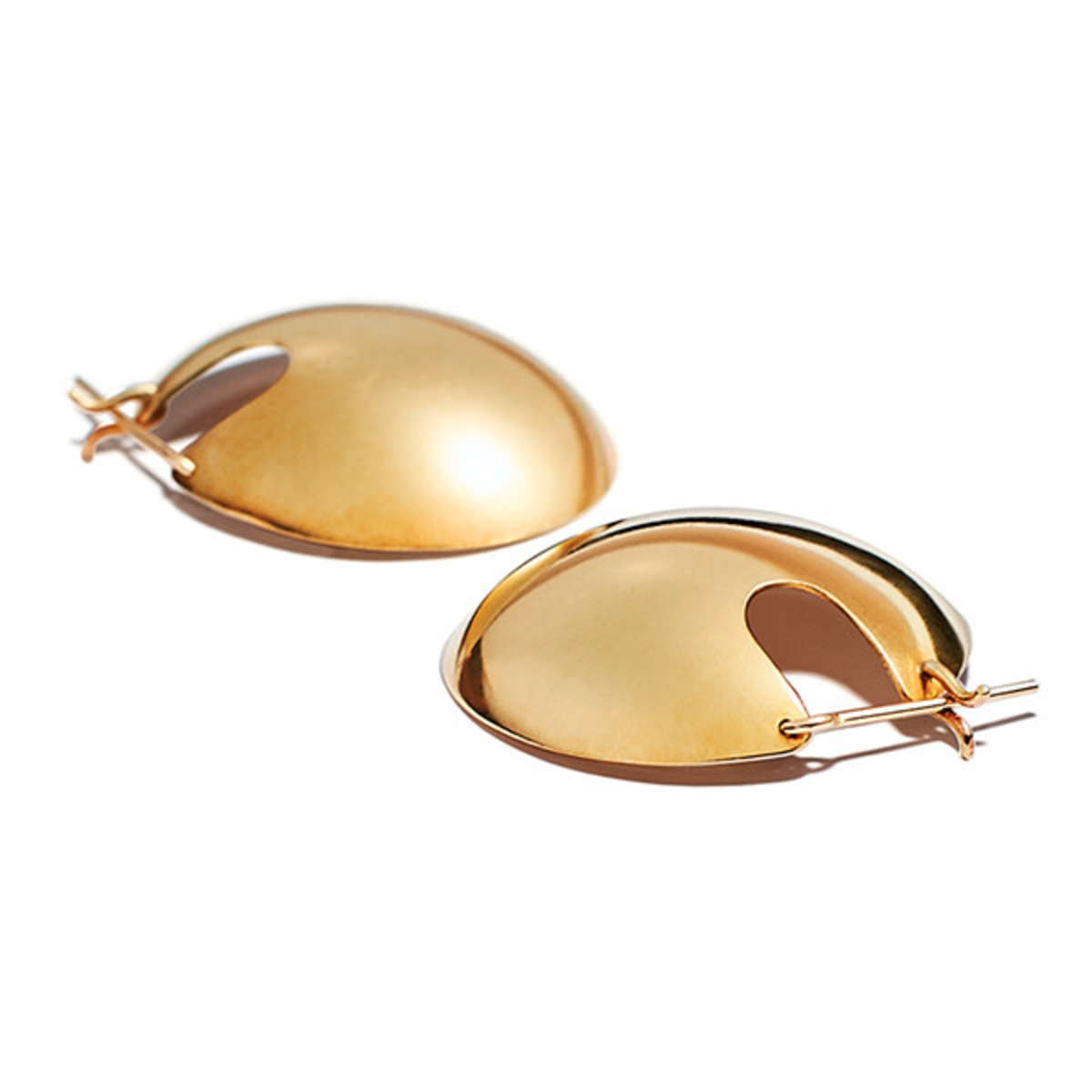 Lila Rice Cosmo Hoops - Brass | Garmentory