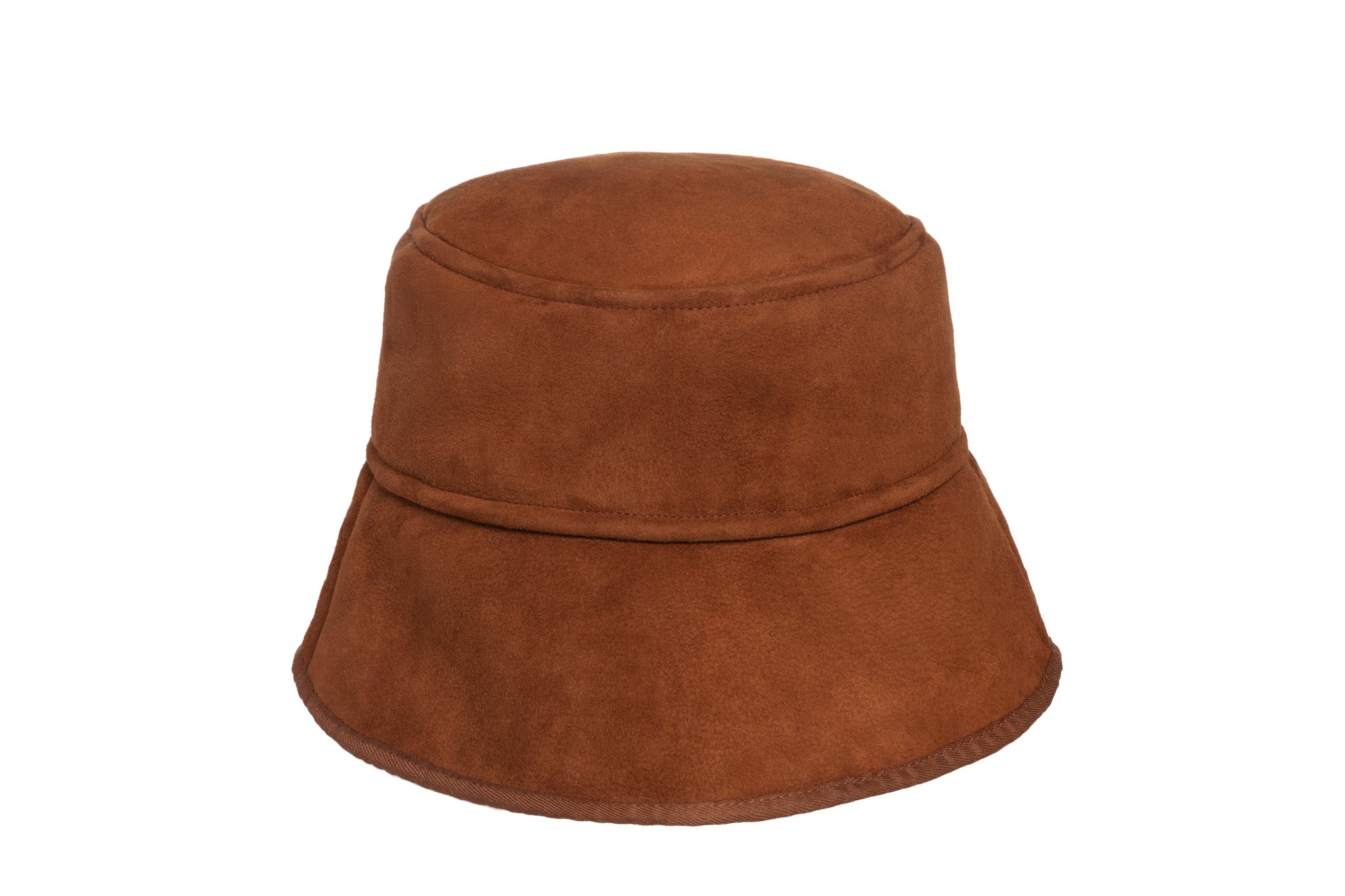 Clyde Shearling Bucket Hat - Rust Silver Tip | Garmentory