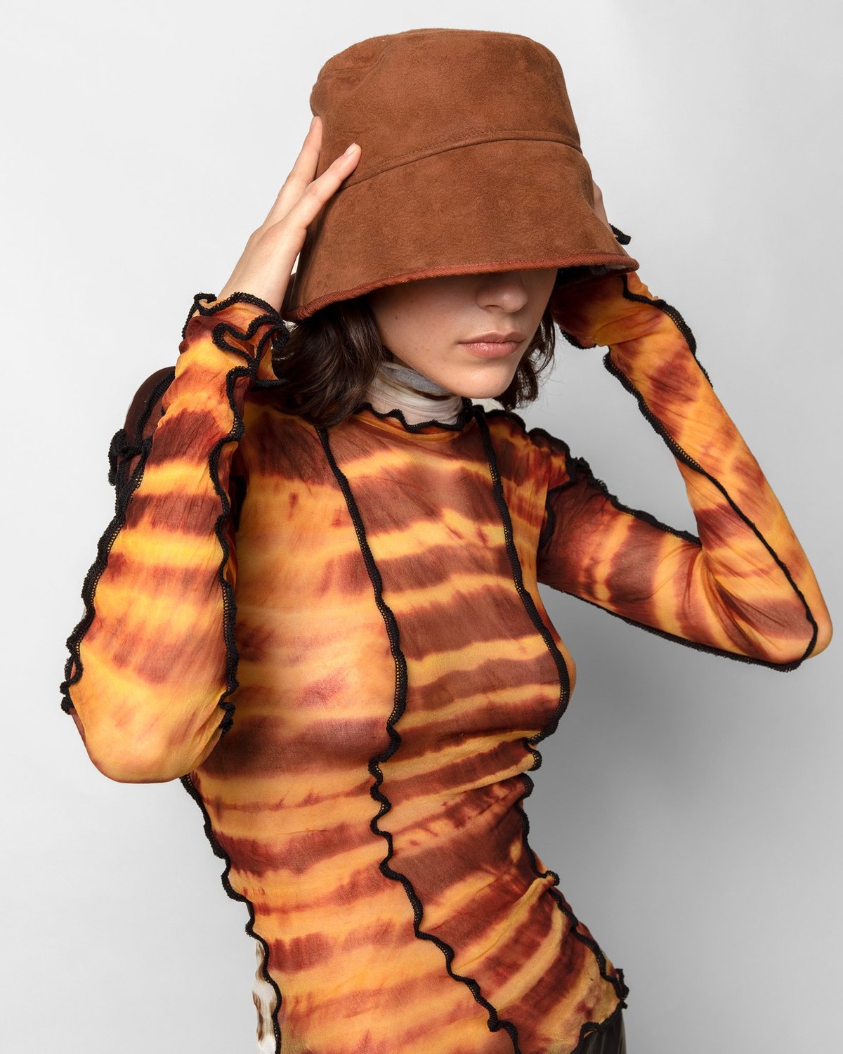 Clyde Shearling Bucket Hat - Rust Silver Tip | Garmentory