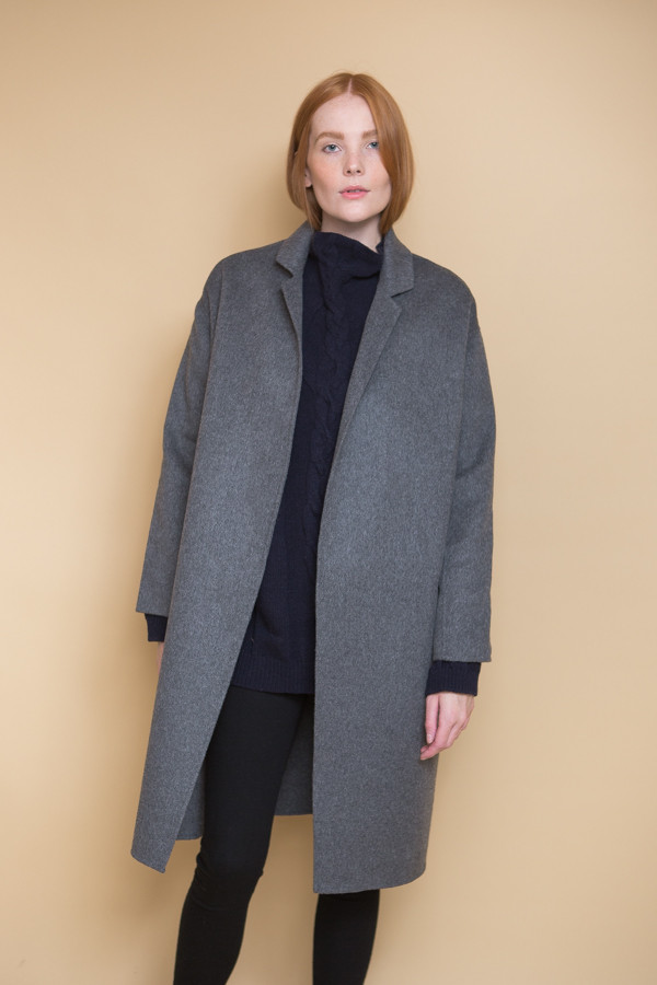 Achro Handmade Long Coat - Gray | Garmentory