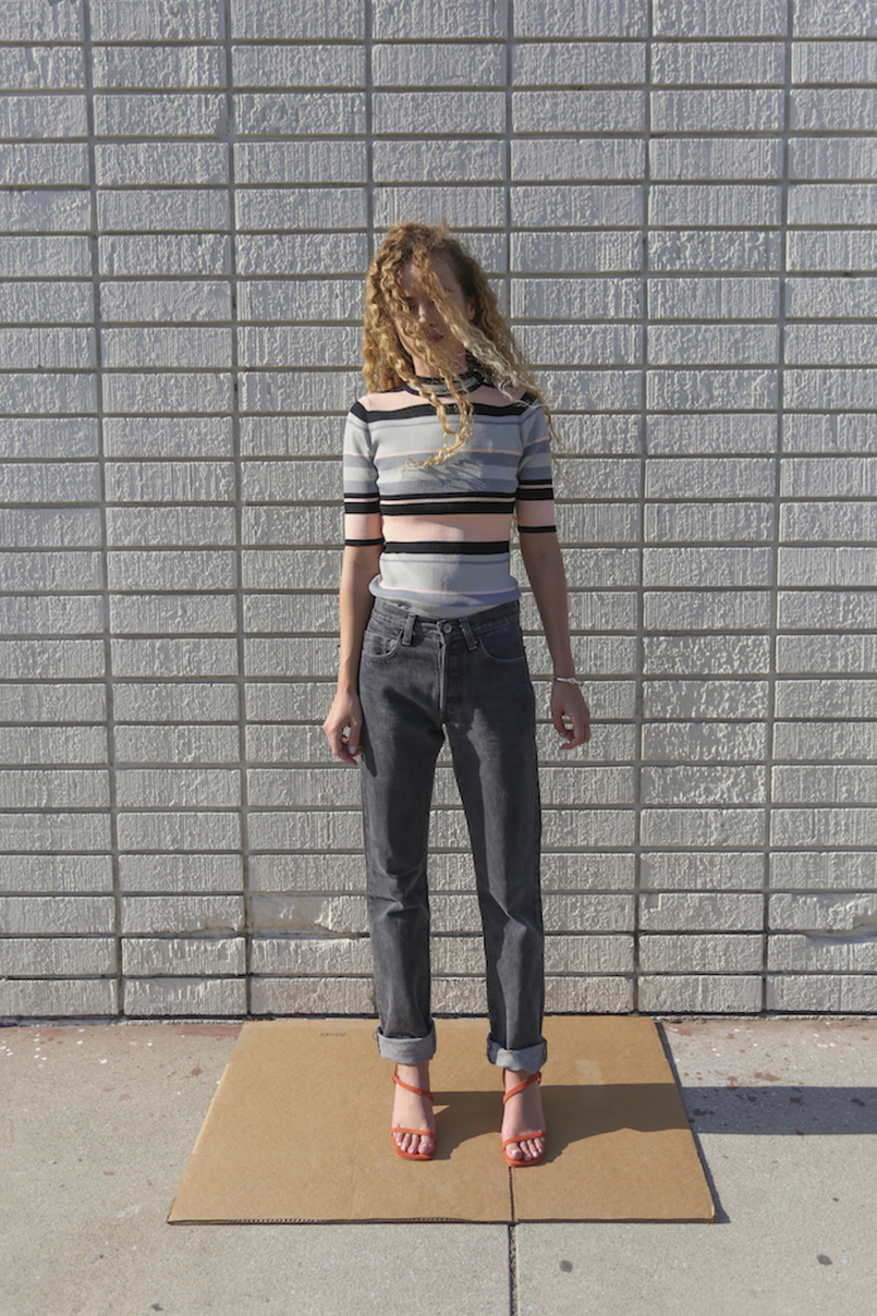 Objects Without Meaning Rib Tee, Dark Stripes | Garmentory