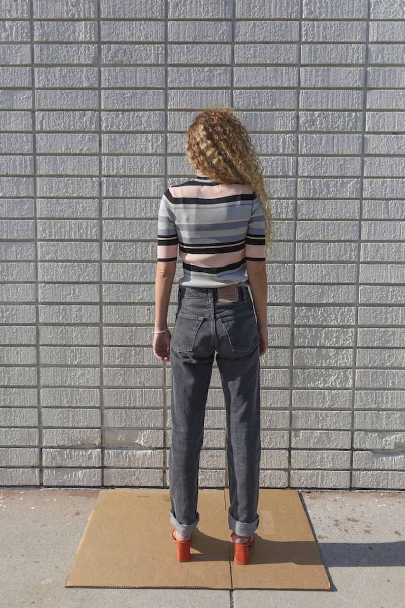 Objects Without Meaning Rib Tee, Dark Stripes | Garmentory