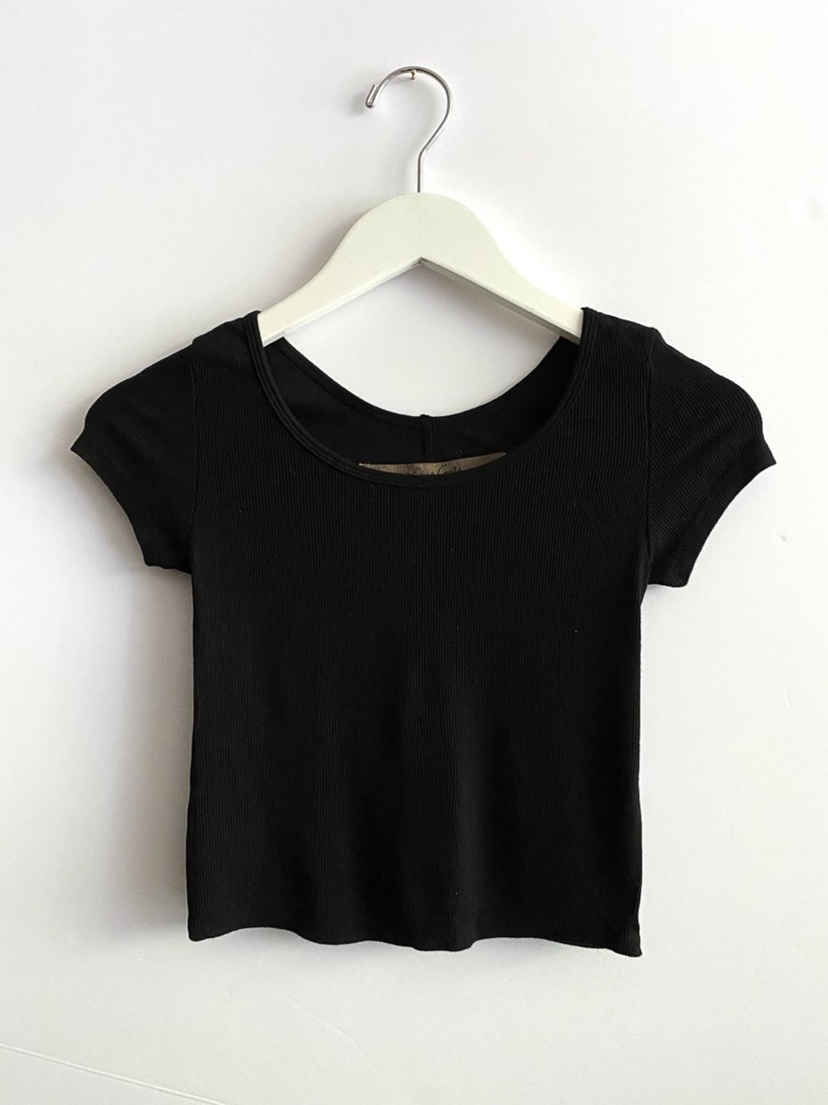 Enza Costa Silk Rib Cropped Scoop Cap Sleeve | Garmentory