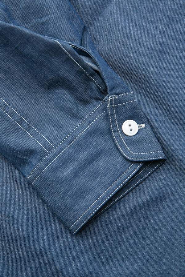 Engineered Garments Lightweight Denim Workaday Utility Shirt - Navy ...