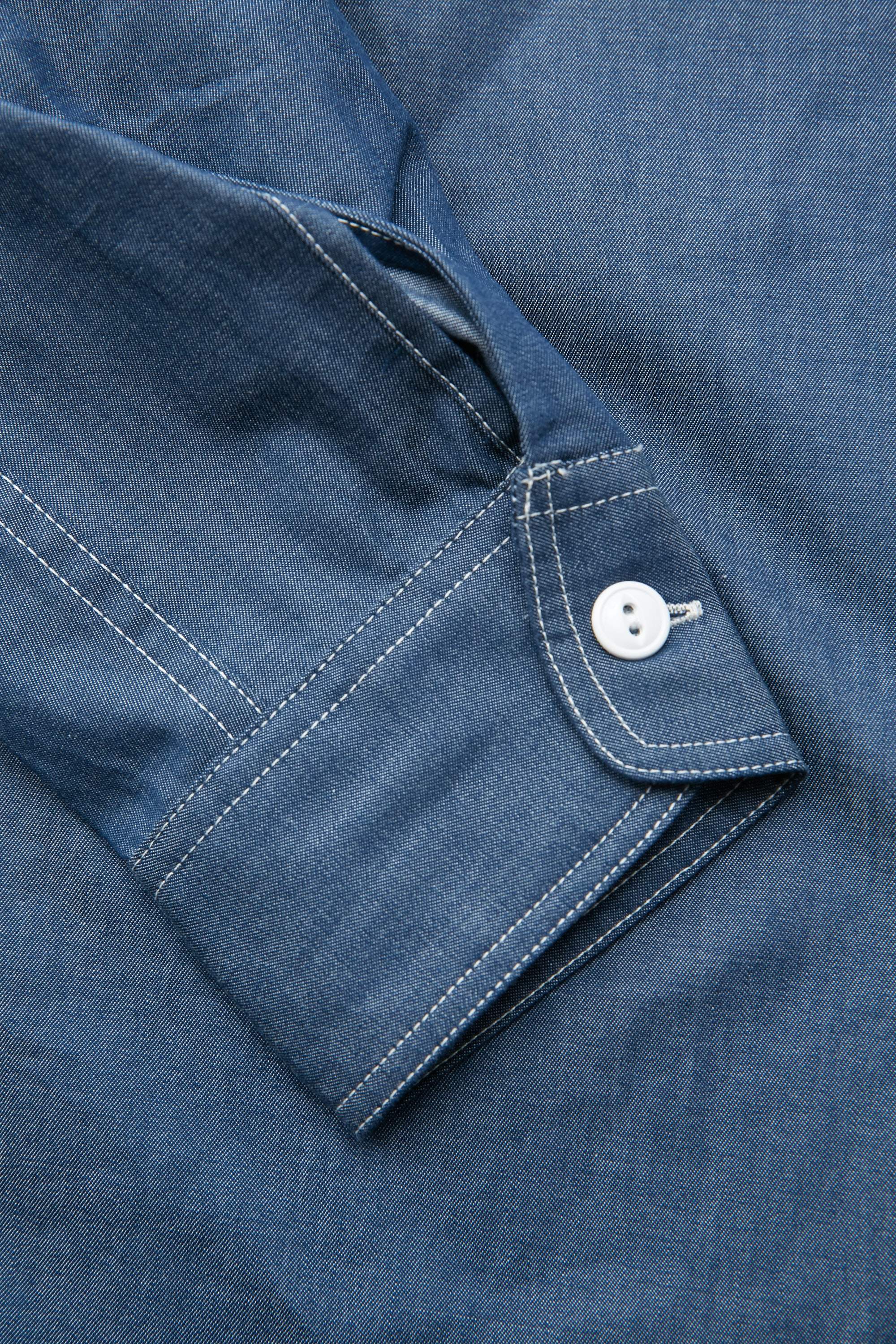 Engineered Garments Lightweight Denim Workaday Utility Shirt - Navy ...