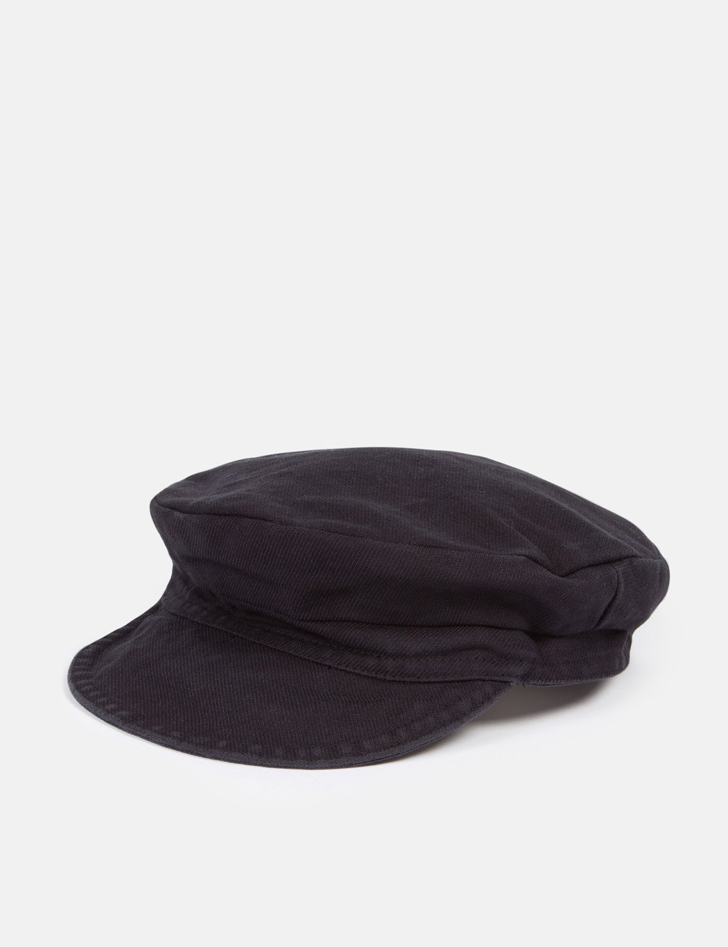 Vetra Dungaree Wash Twill French Workwear Cap - Black | Garmentory