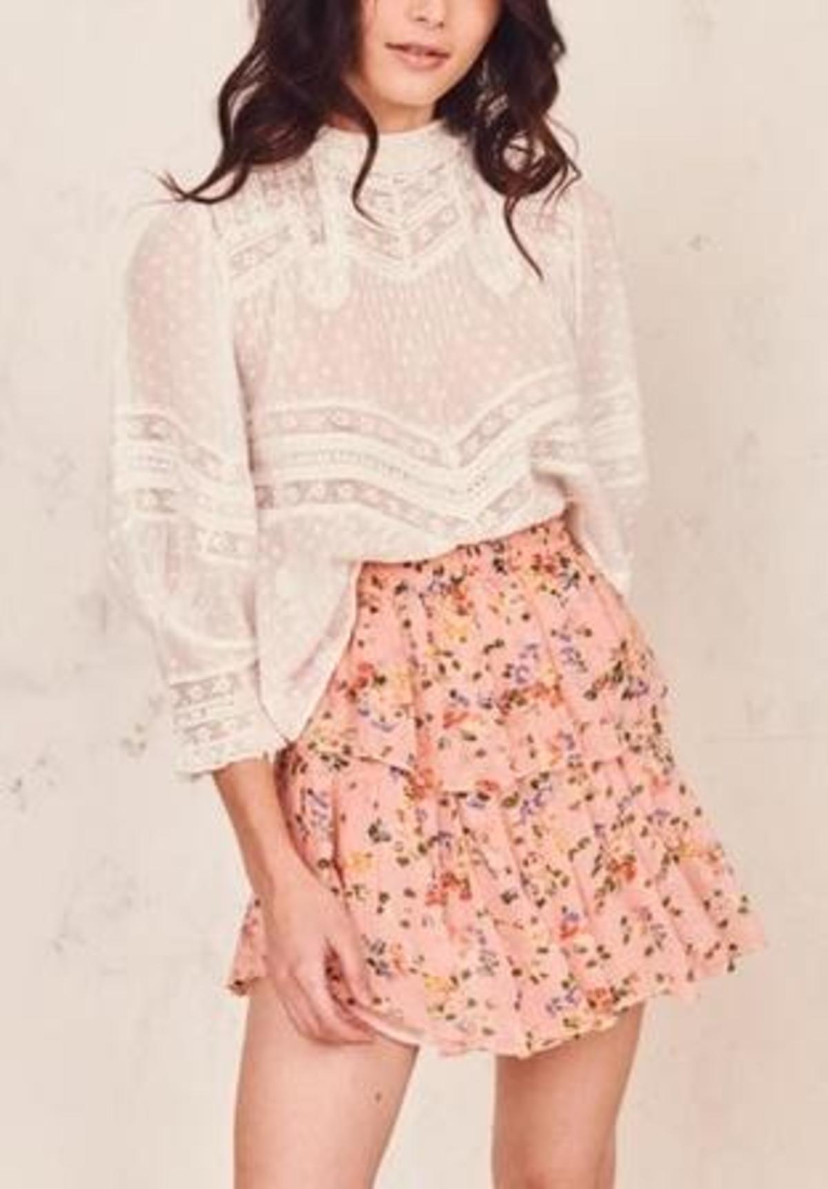 LoveShackFancy Shelly Top - White | Garmentory
