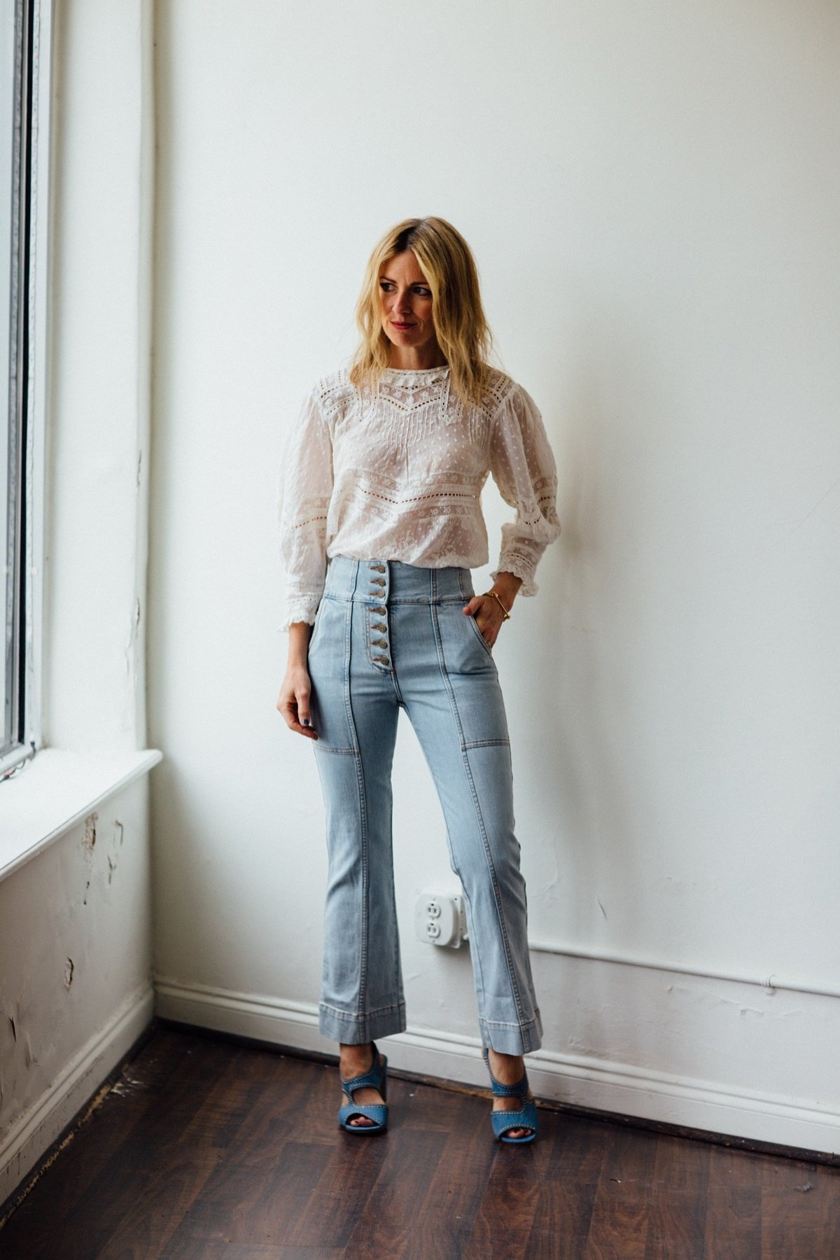 LoveShackFancy Shelly Top - White | Garmentory