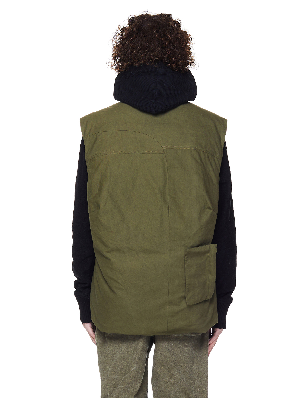 Readymade Padded Cotton Vest - khaki | Garmentory