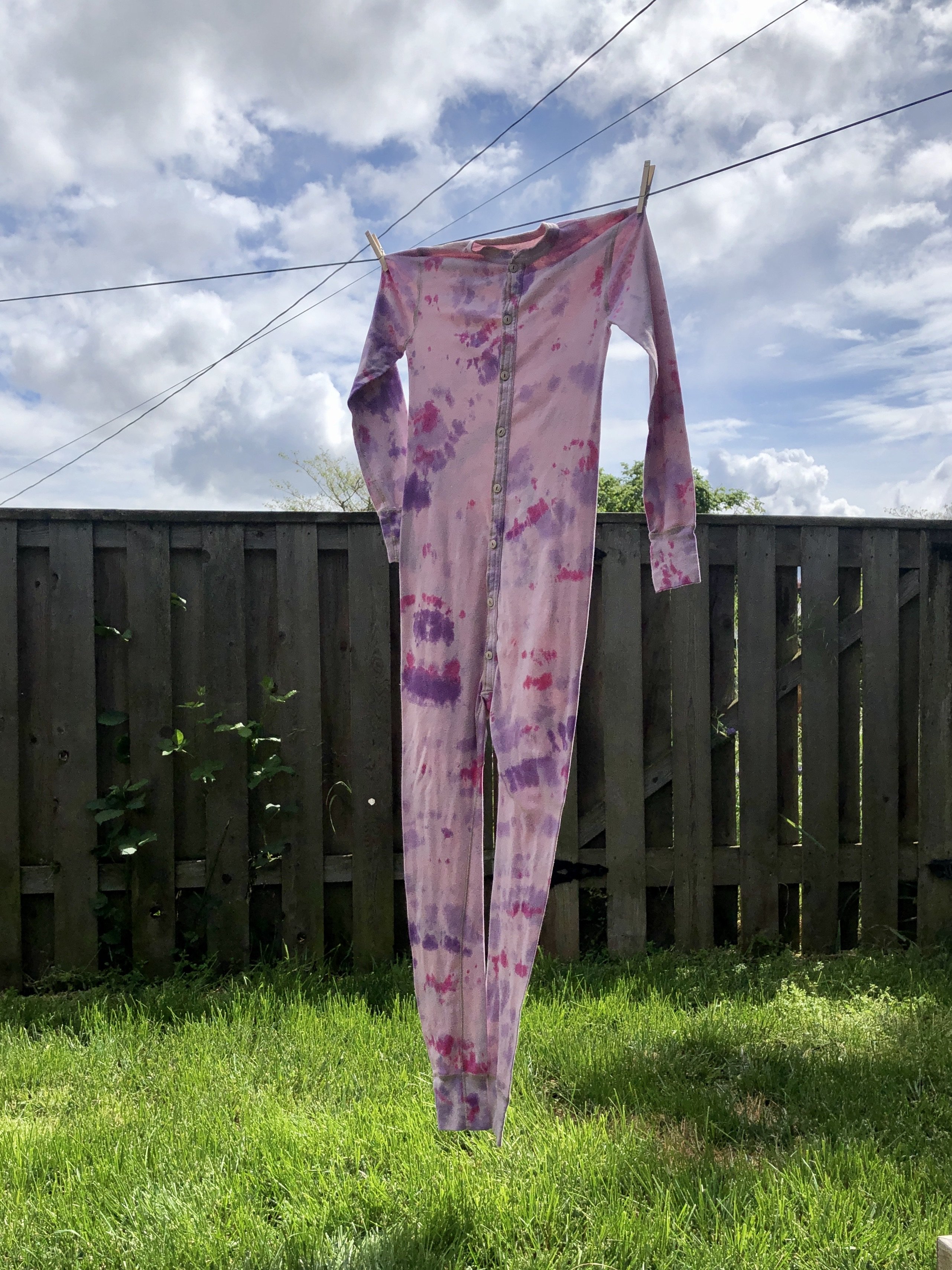 Søren Tie Dye Thermal Onesie Union Suit | Garmentory