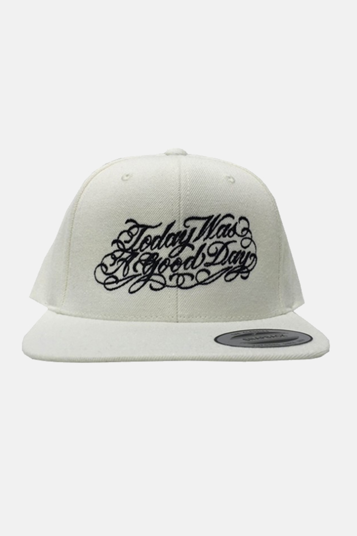 Blue&Cream Today Was A Good Day Snapback Hat - White | Garmentory