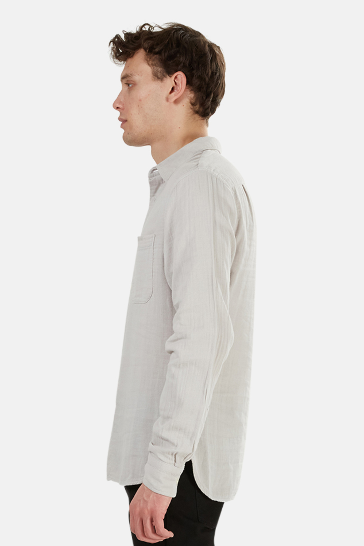 Kato The Ripper Shirt - Light Grey | Garmentory
