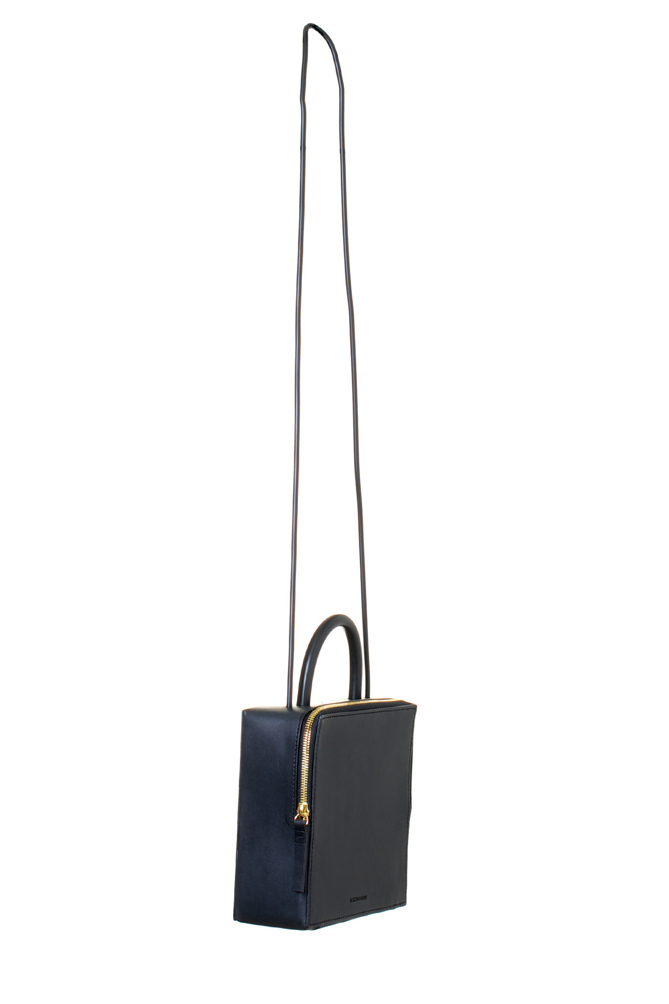 Building Block Leather Box Bag - Black | Garmentory