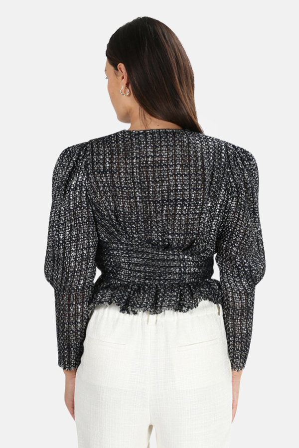 IRO Guarda Top - Black/Silver | Garmentory