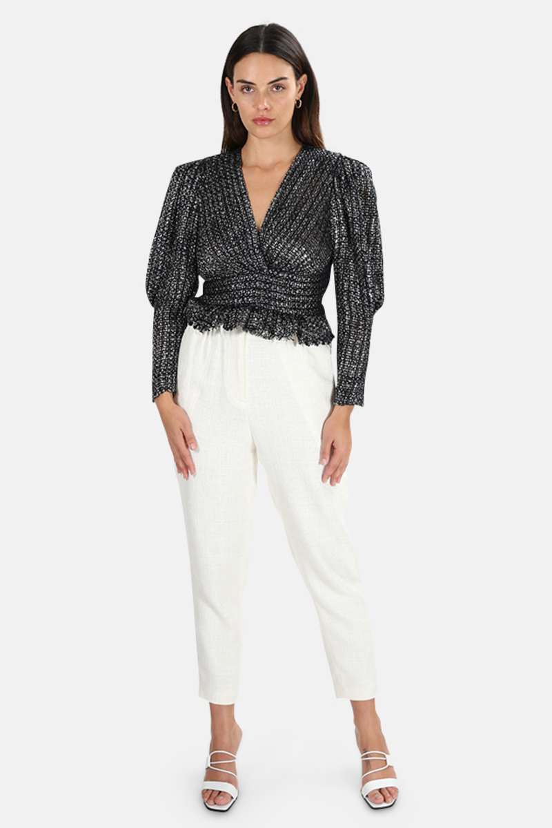 IRO Guarda Top - Black/Silver | Garmentory