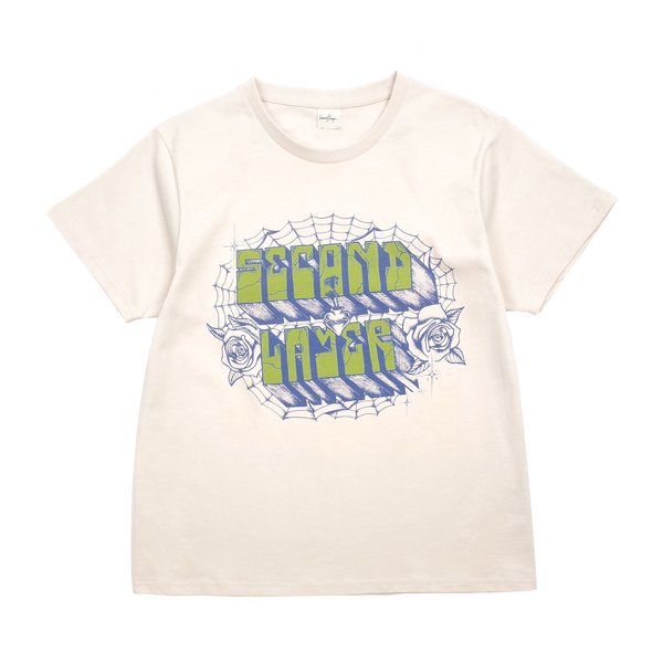 SECOND/LAYER WEB-LOCK T SHIRT - BONE GARMENT DYE | Garmentory