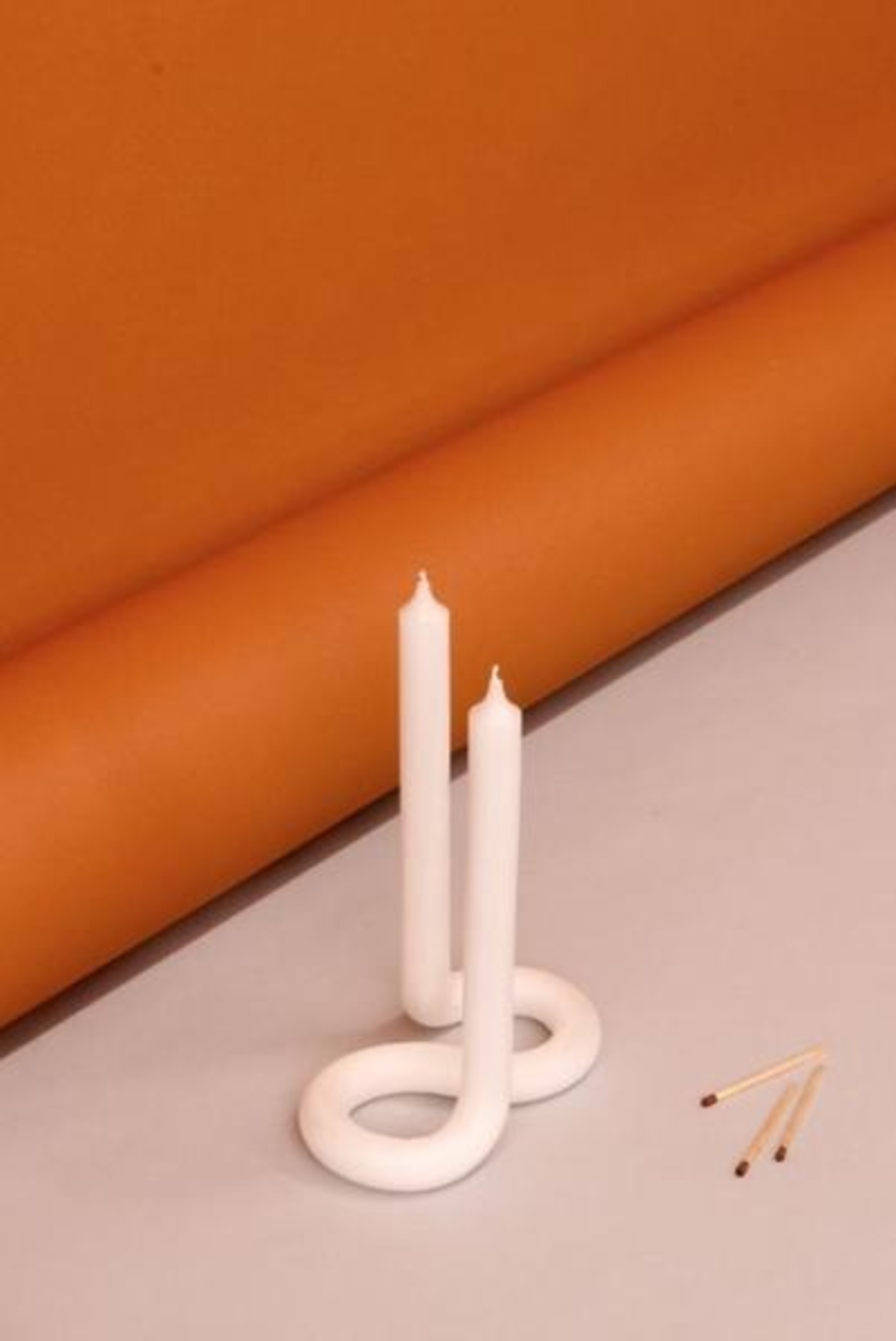 Lex Pott Twist Candle - White | Garmentory