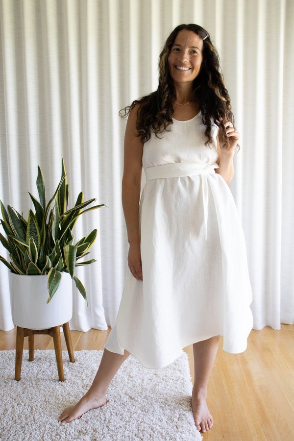 Rachel Craven Lelia Linen Dress - Shell White | Garmentory