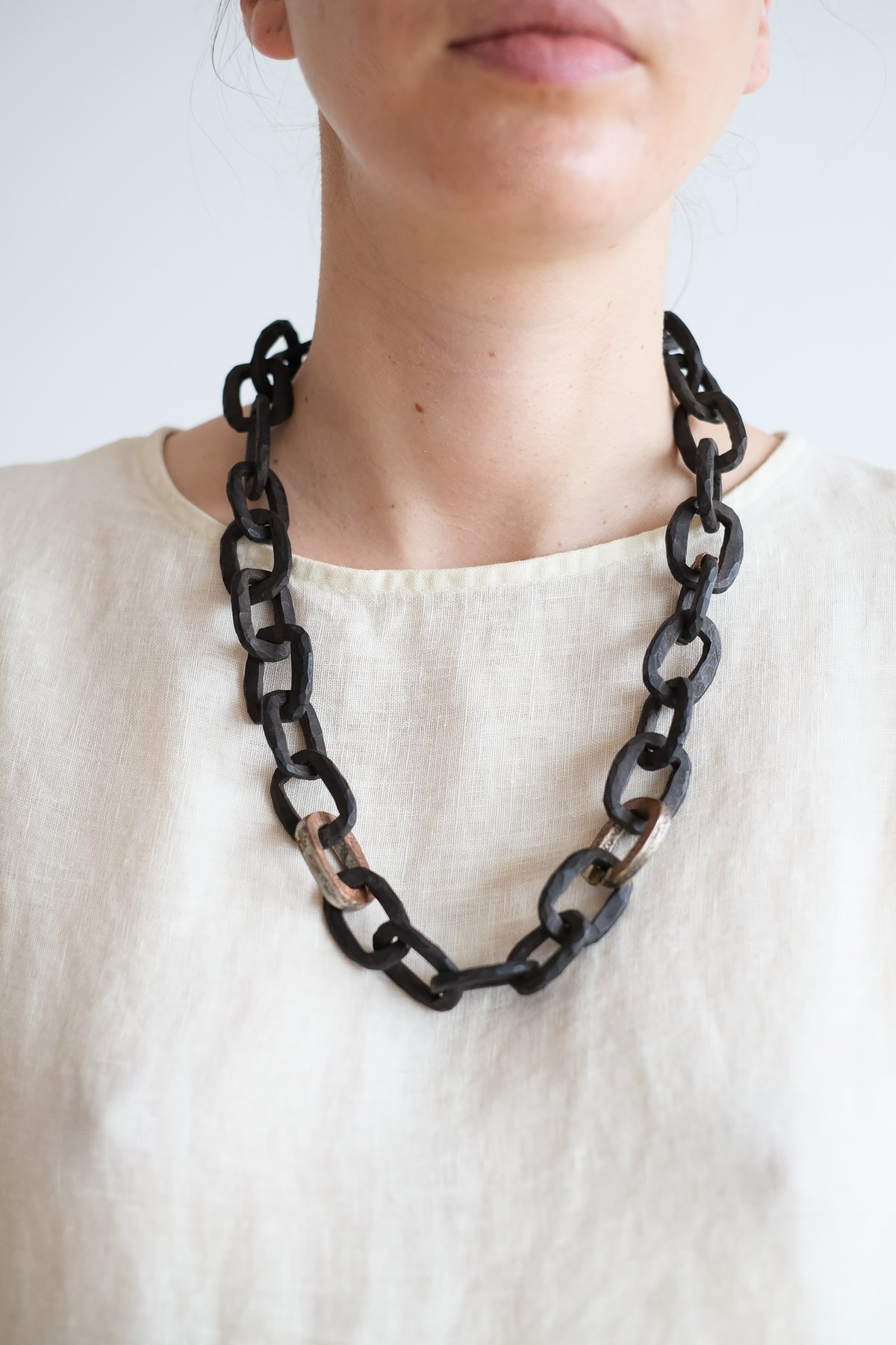 Lou Zeldis Wood Chain Necklace | Garmentory