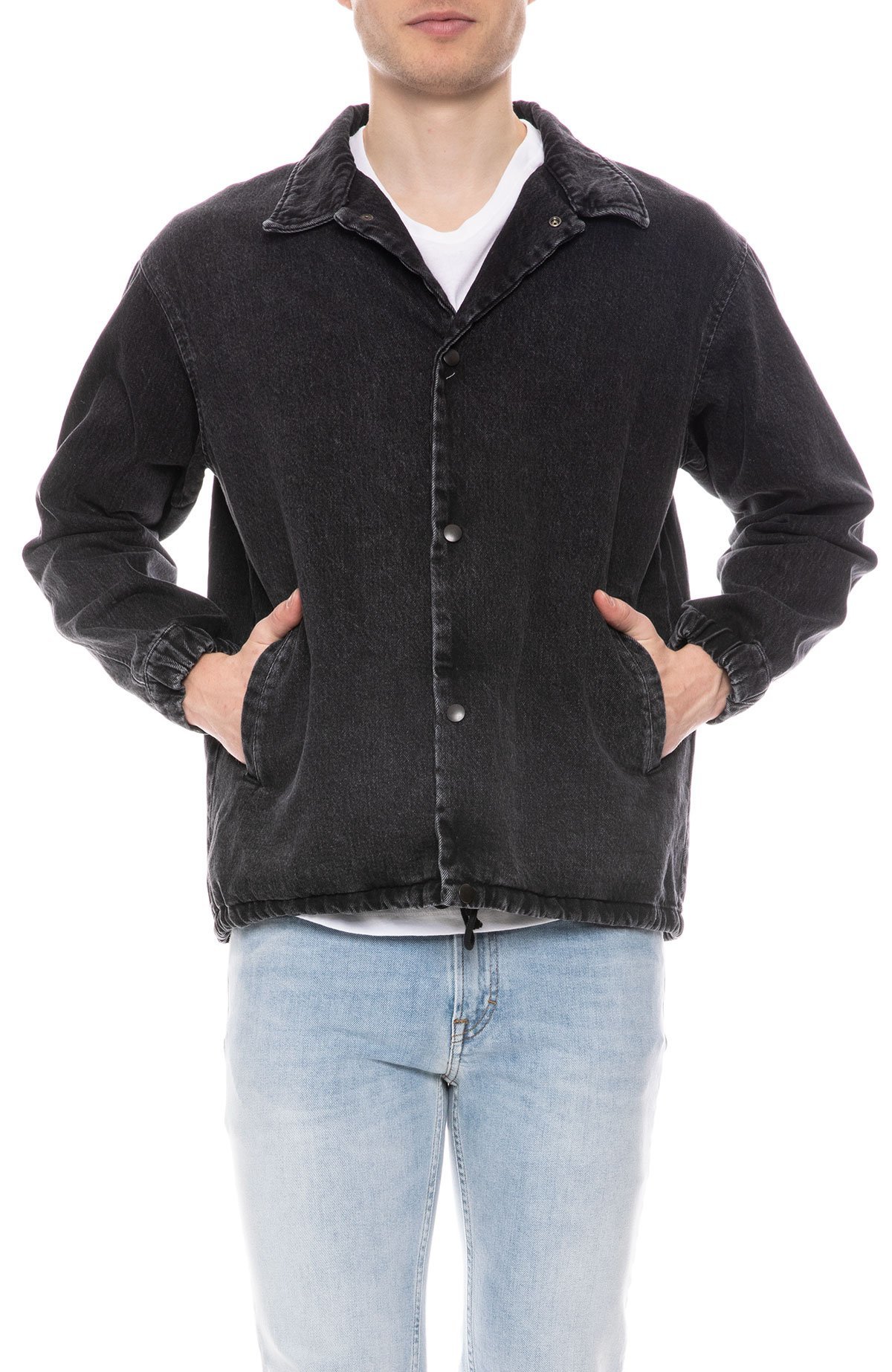 Vintage Denim Coach Jacket - Black | Garmentory