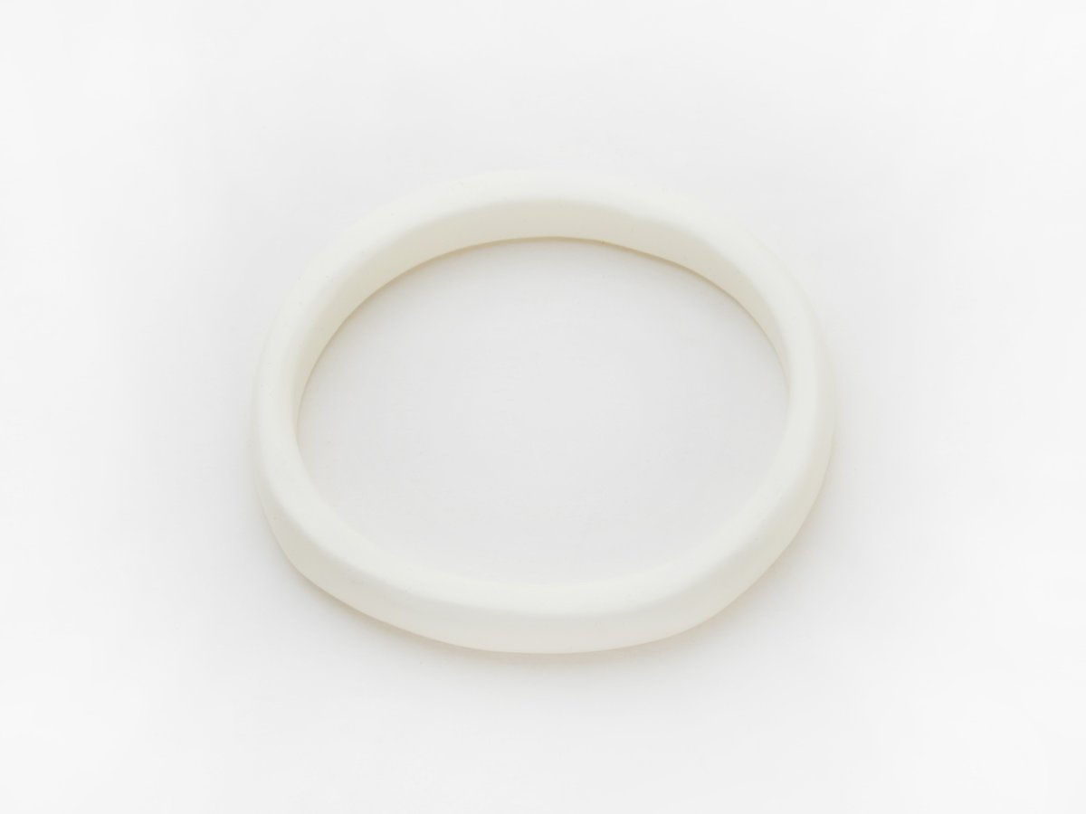 Valet Studio Creole Bangle - White | Garmentory