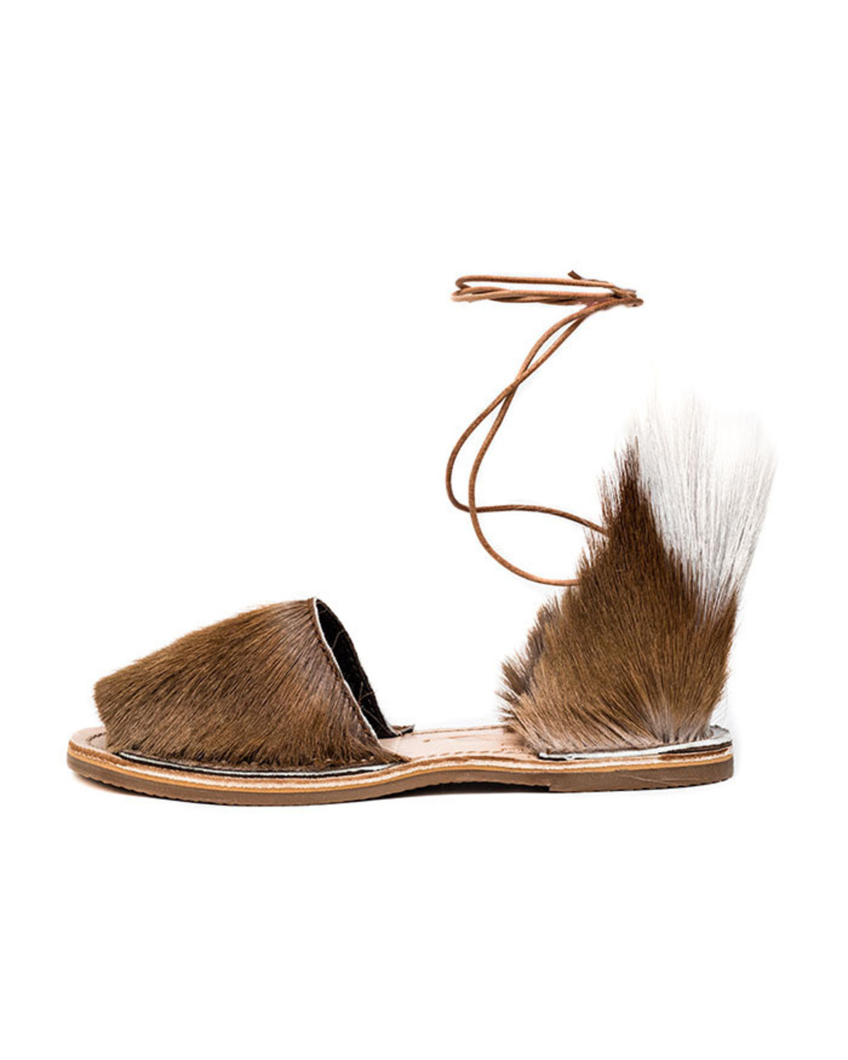 Brother Vellies Springbok Congo Sandal in Lavendar | Garmentory