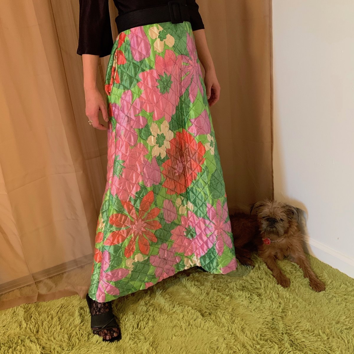 Vintage Kintsugi Floral Quilted Dress | Garmentory