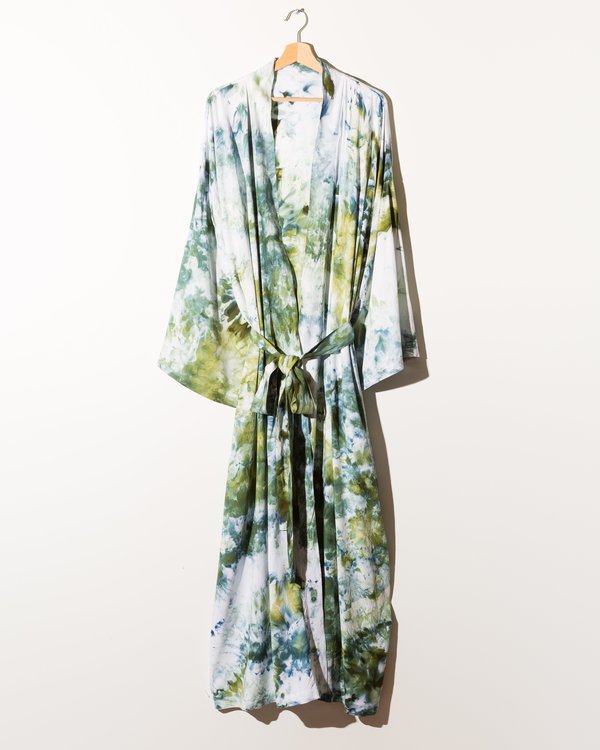 Riverside Tool & Dye Full Moon Kimono Robe - Kelp | Garmentory