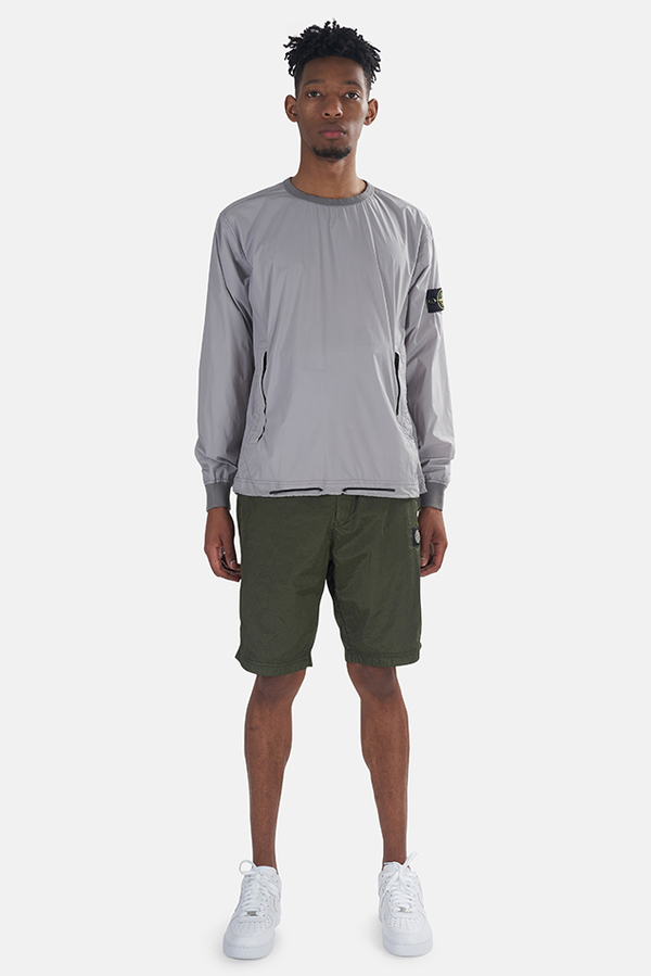 Stone Island Skin Touch Packable Nylon Crewneck Sweater - Dust Grey ...