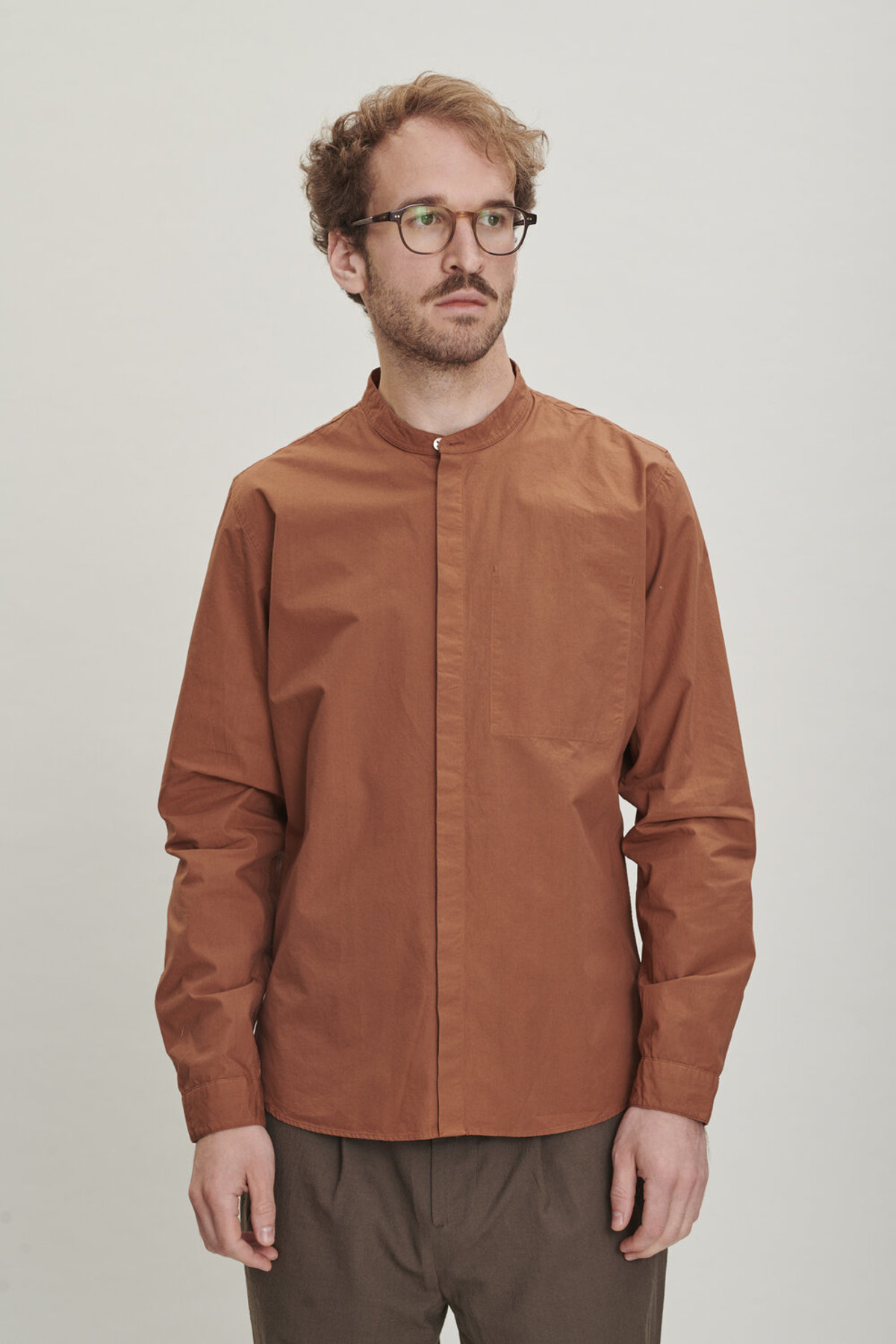 Delikatessen Cotton Zen Shirt - Rusty | Garmentory
