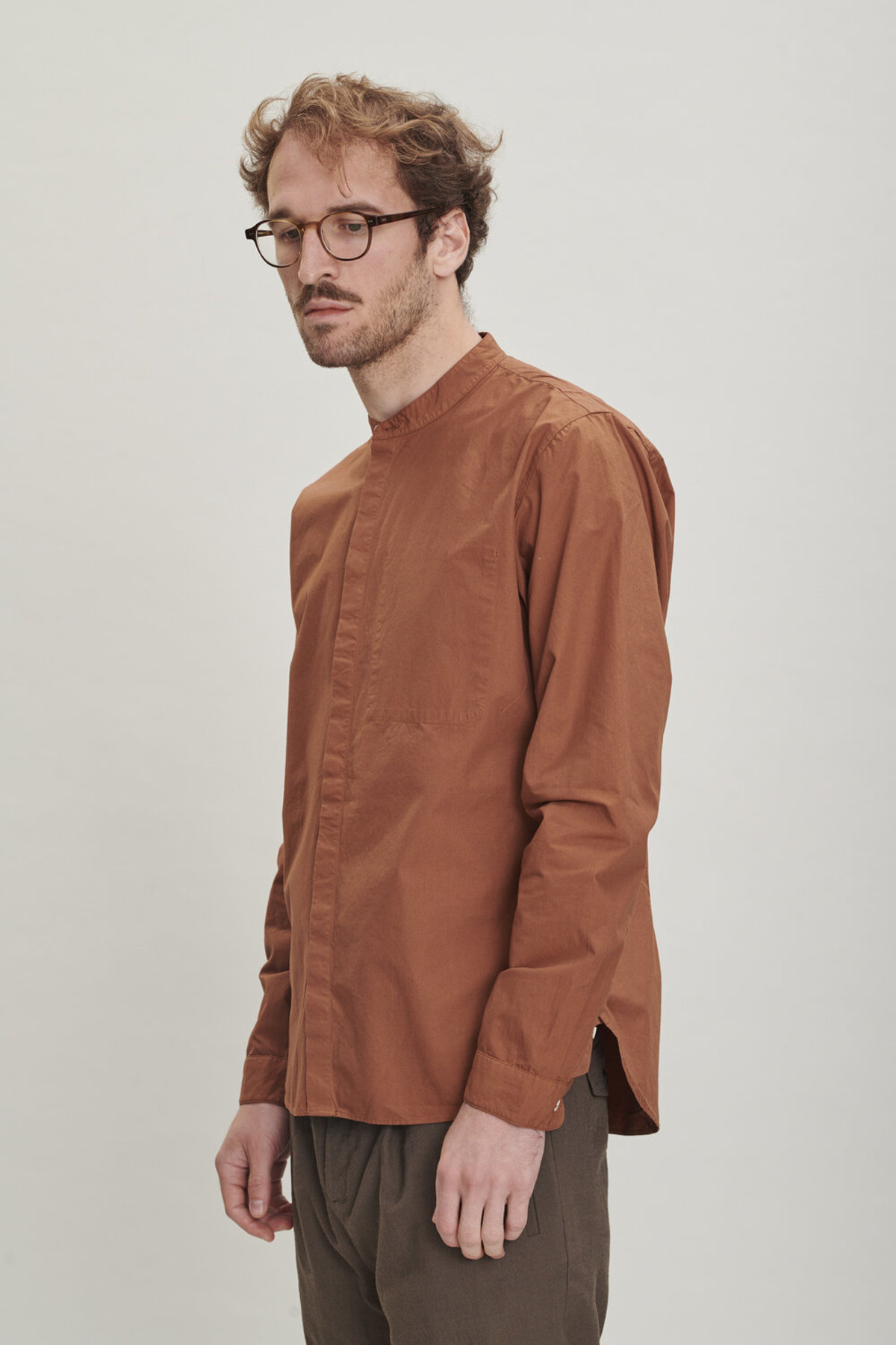 Delikatessen Cotton Zen Shirt - Rusty | Garmentory