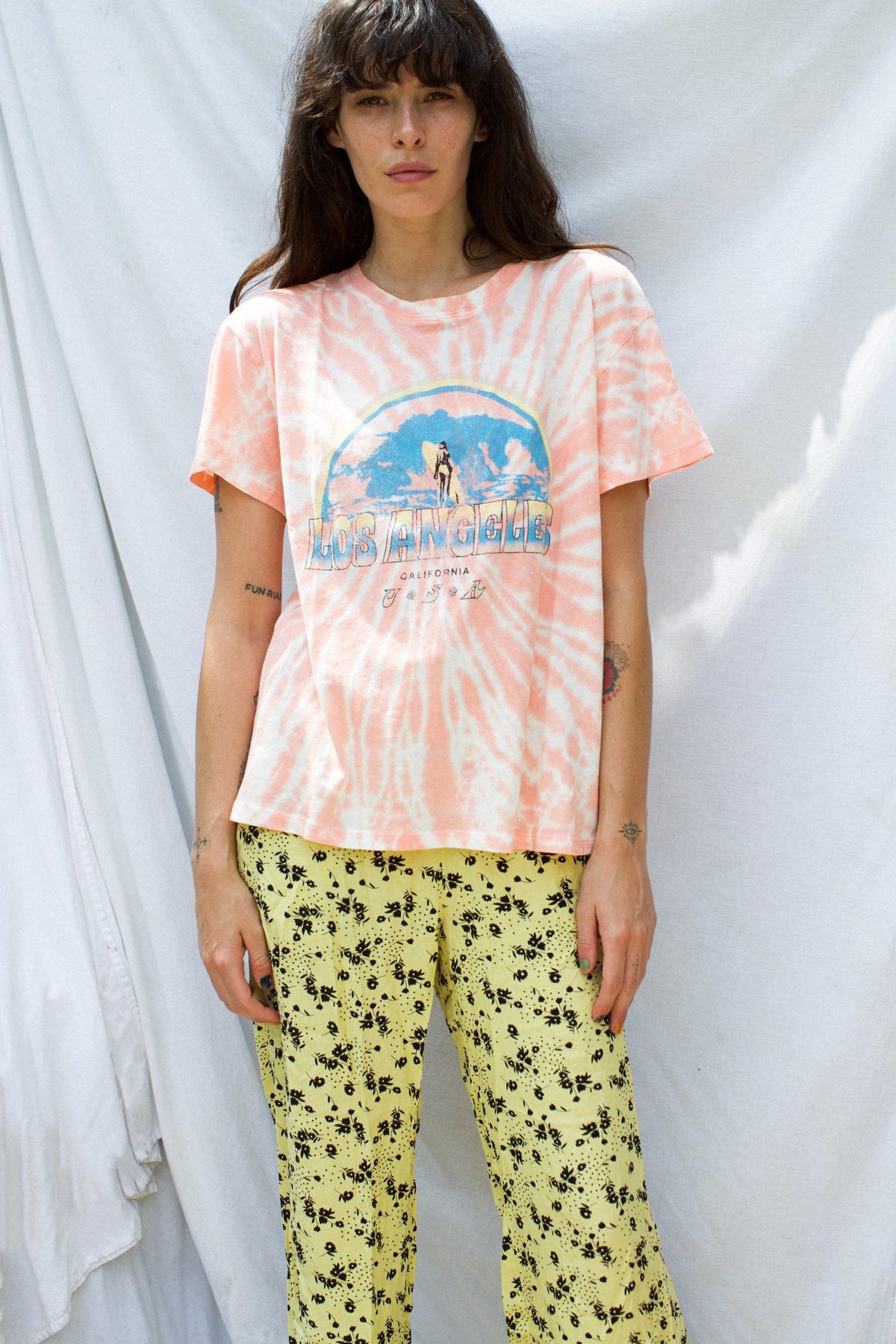 Lacausa Vintage Kai Tee - Guava Swirl | Garmentory