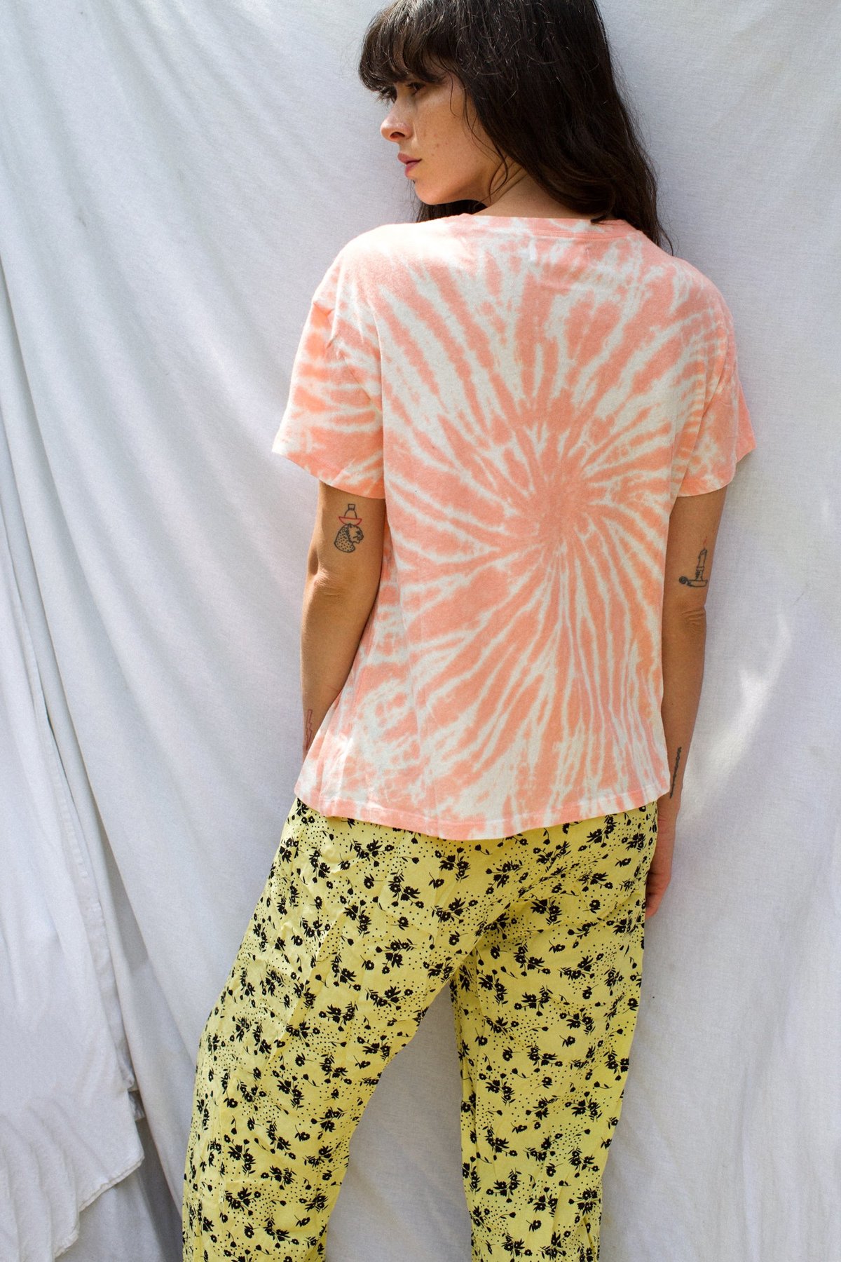Lacausa Vintage Kai Tee - Guava Swirl | Garmentory