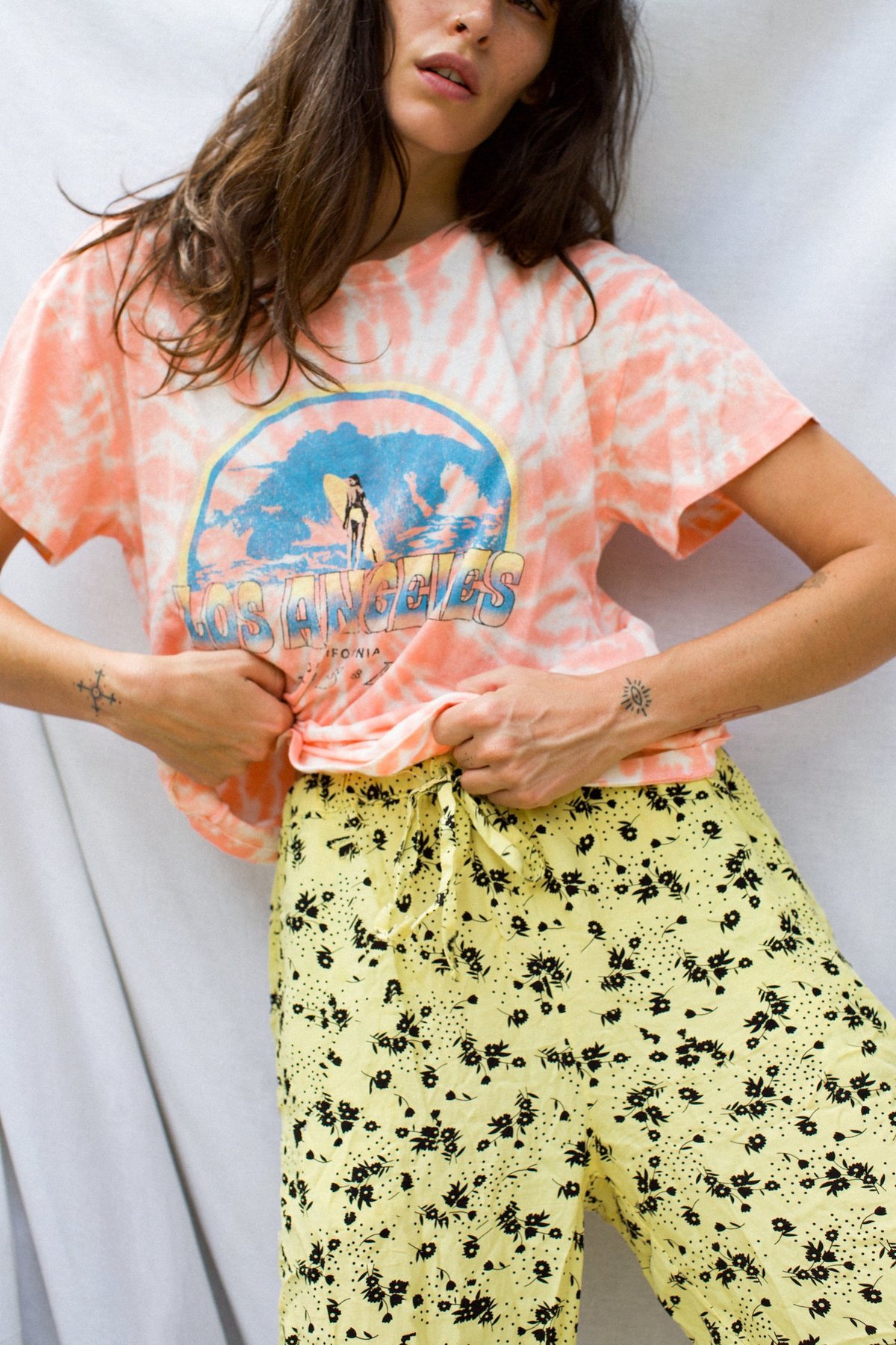 Lacausa Vintage Kai Tee - Guava Swirl | Garmentory