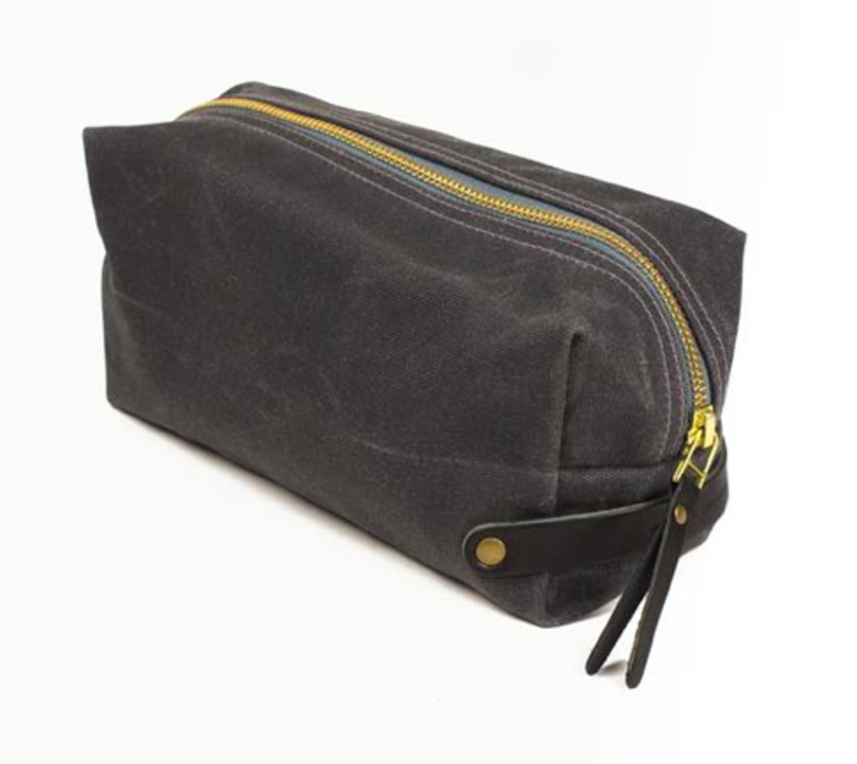 Winter Session Waxed Canvas Dopp Kit - Grey | Garmentory