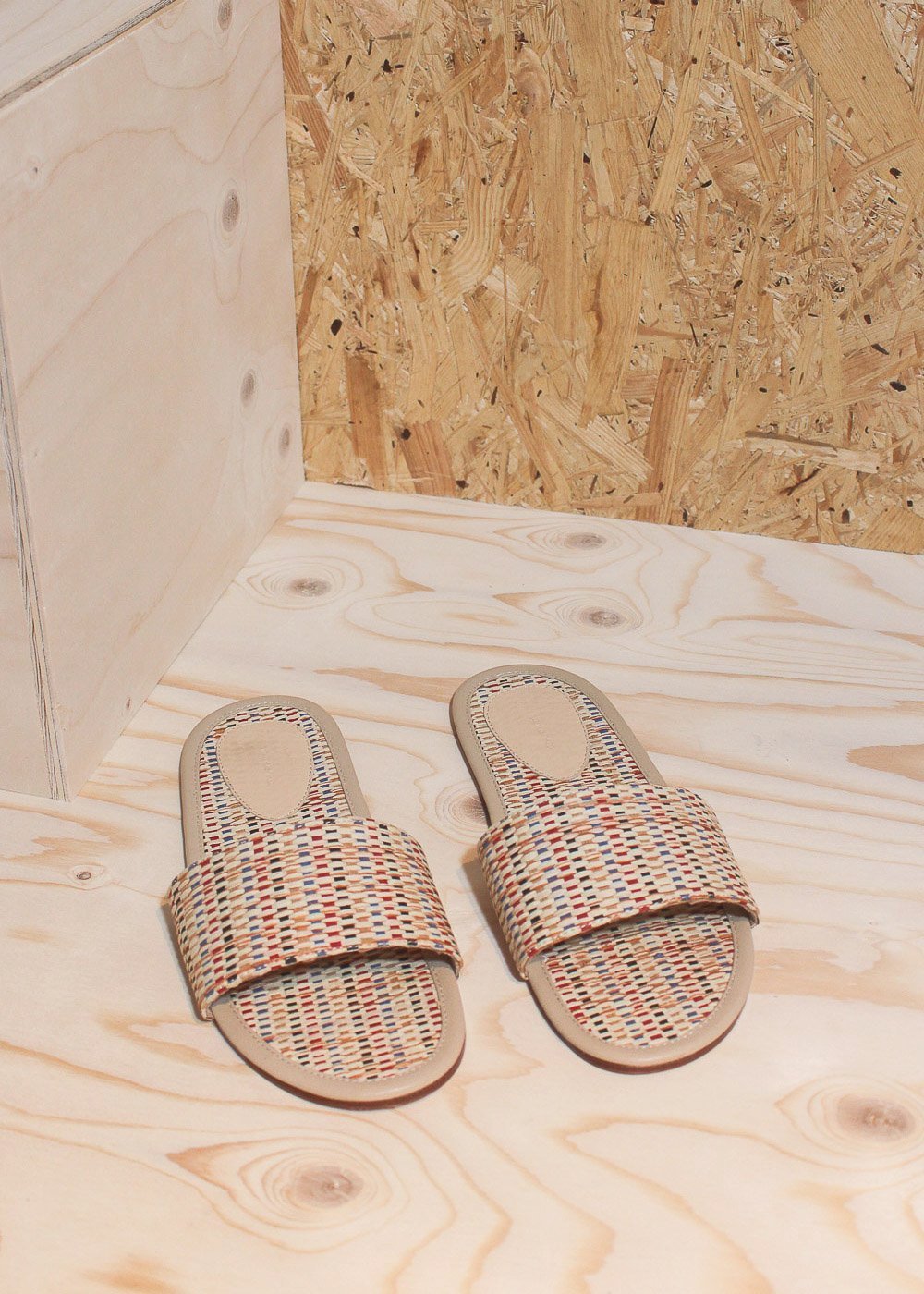 Nanushka Bali Straw Slippers | Garmentory